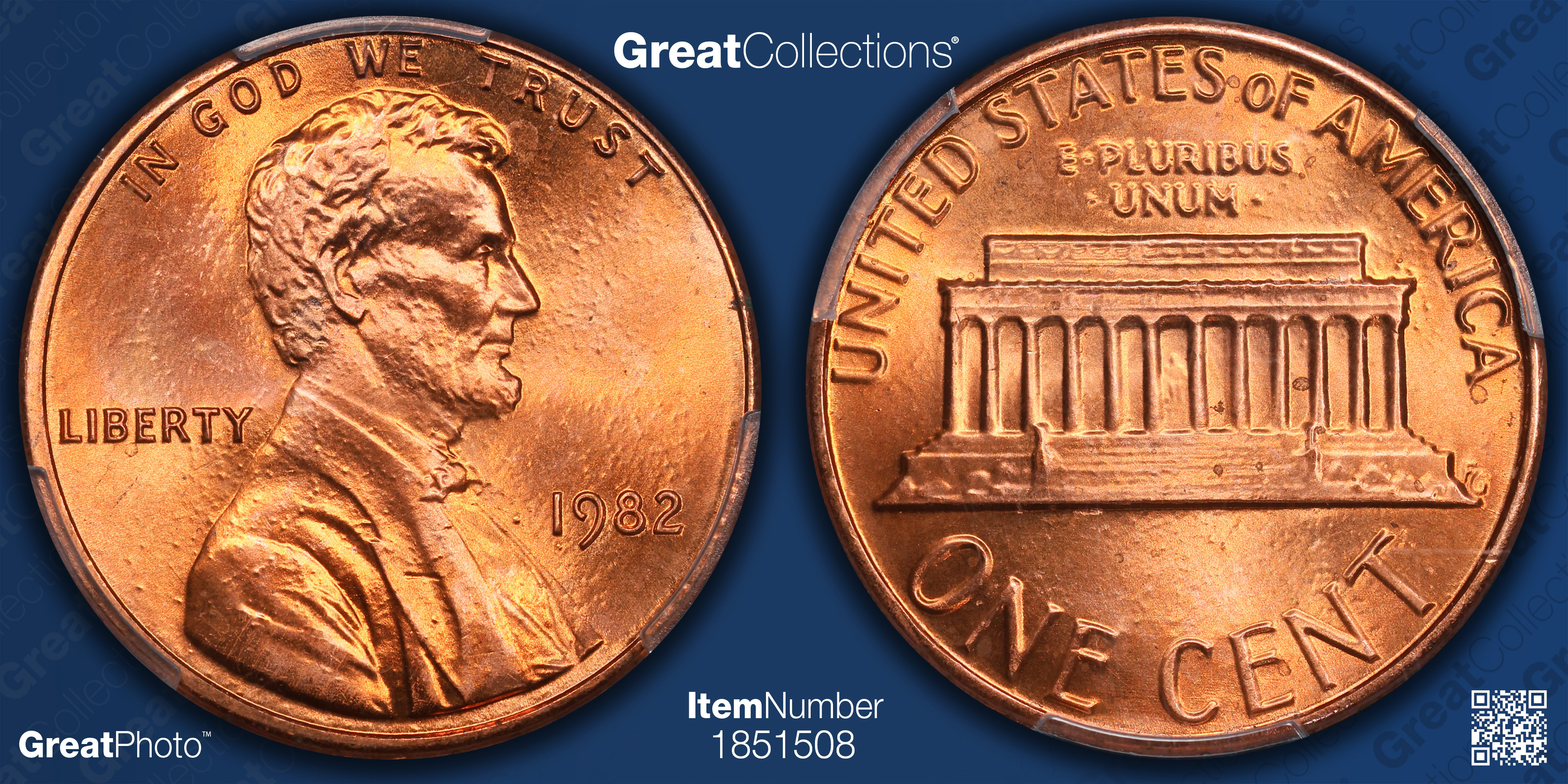 1982 Lincoln Cent Zinc Small Date PCGS MS-67 RD (Biwald Collection ...