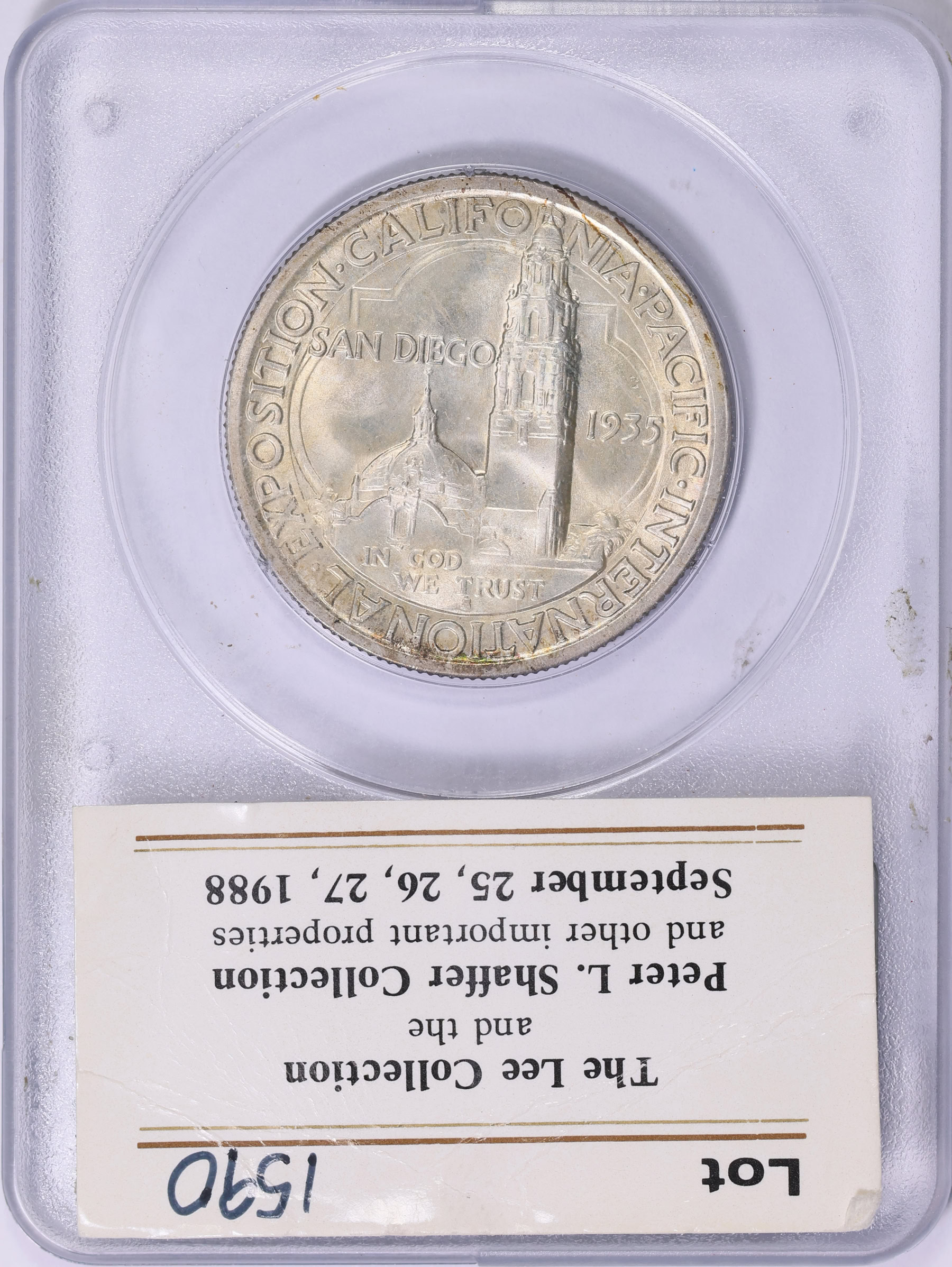 1935-S San Diego, California Pacific International Exposition Half ...