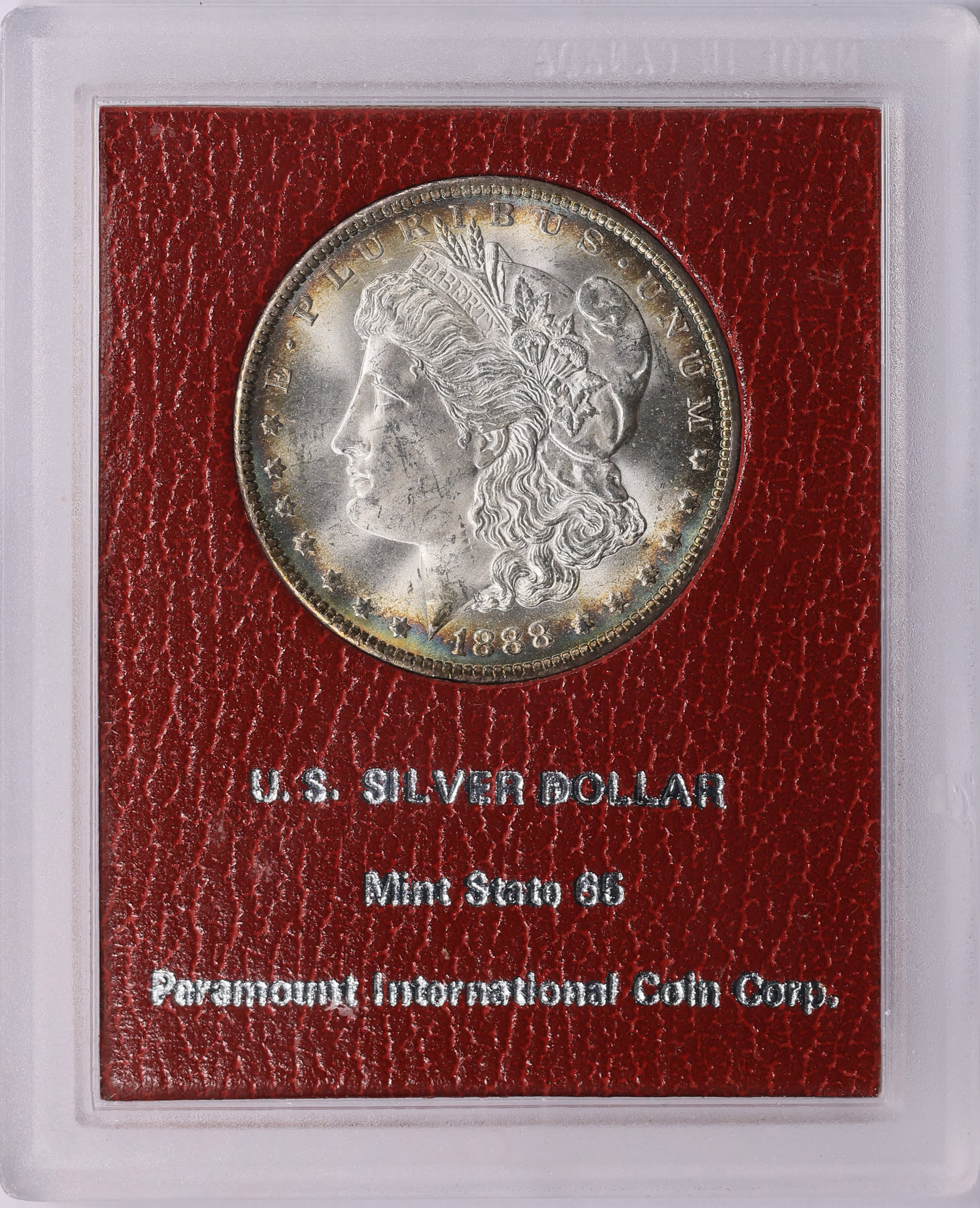 1888-O Morgan Silver Dollar MS-65 (Paramount Red Holder) (Toned) | Cert ...