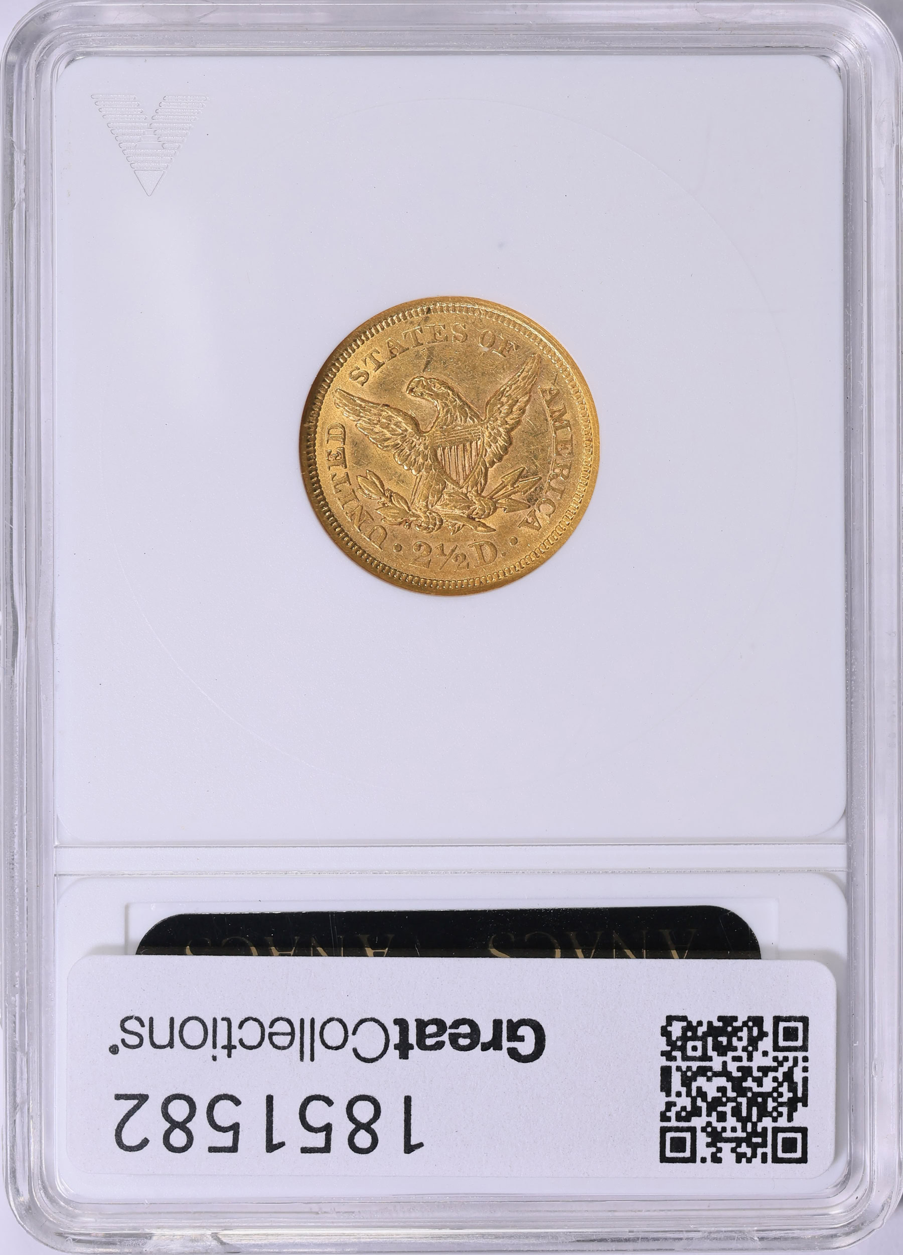1851 Liberty Gold Quarter Eagle Breen-6210 ANACS AU-55 OH (Item 1851582) | GreatCollections Coin ...