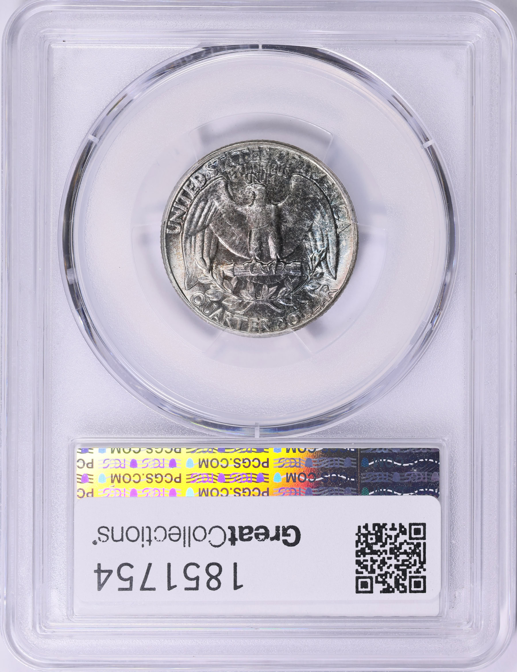 1956 Washington Quarter Type B Reverse FS-901 PCGS MS-65 (Toned) (Item 1851754 ...