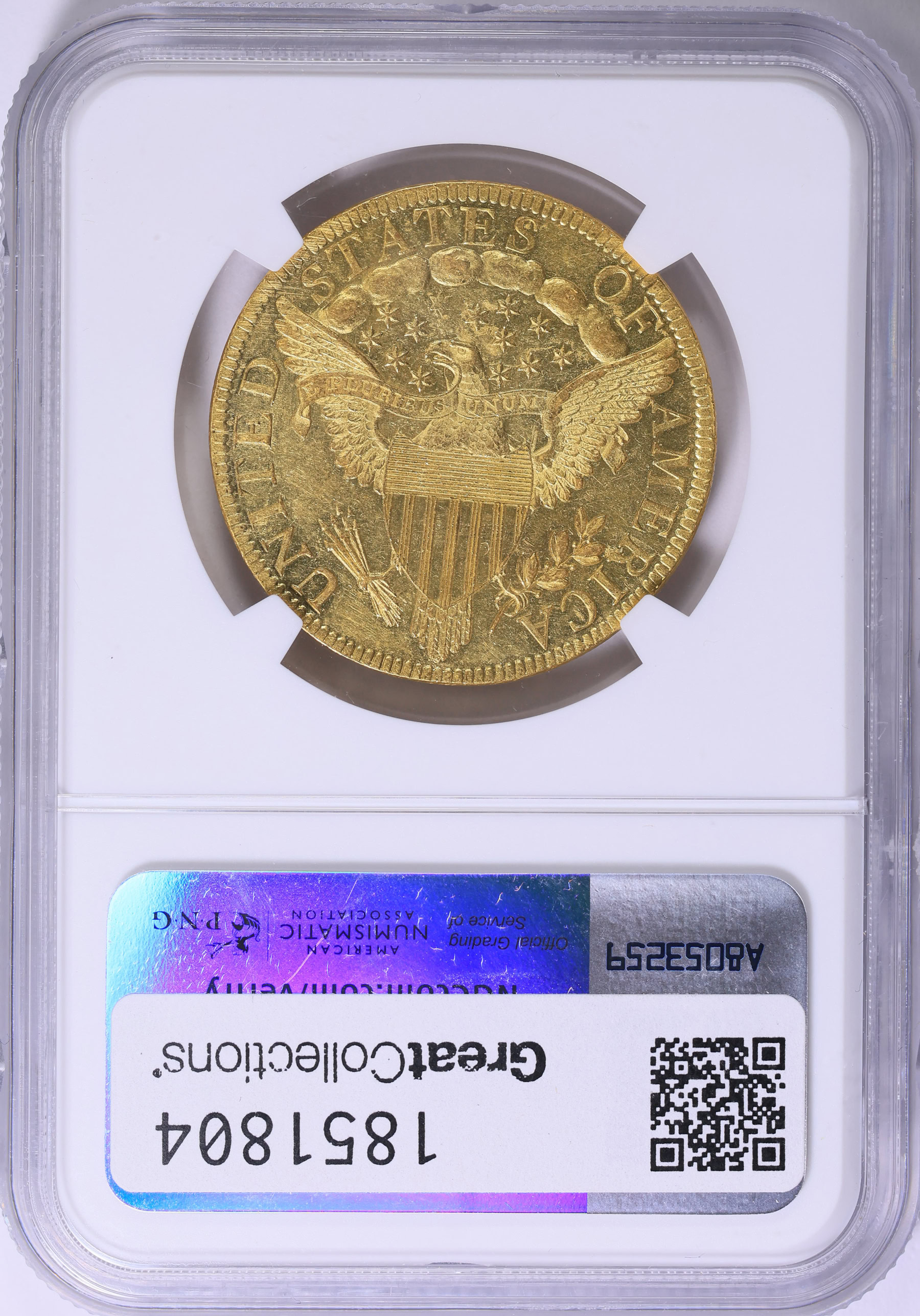 1797 Capped Bust Gold Eagle Large Eagle NGC MS-60 (Item 1851804 ...