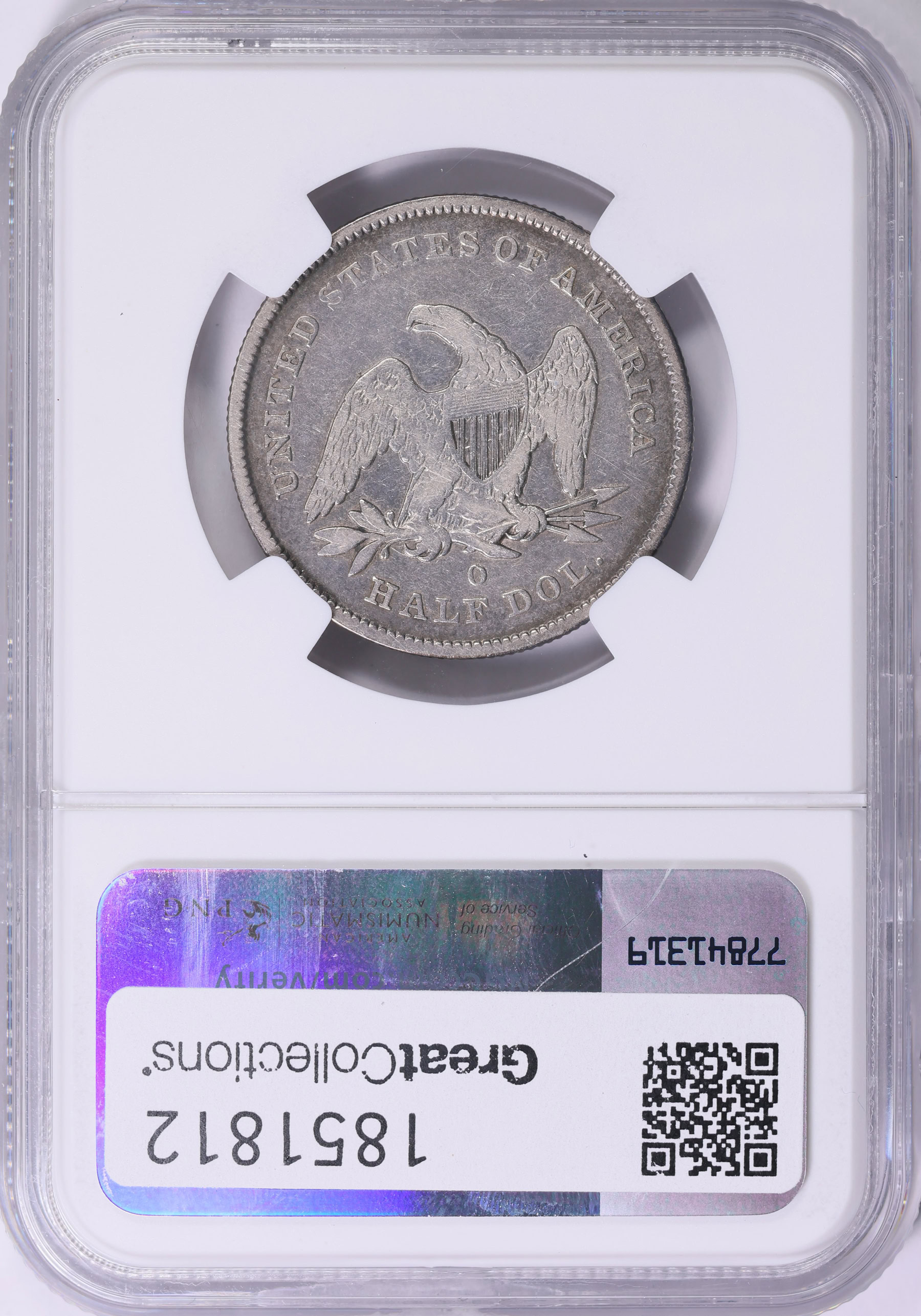 1842-O Seated Liberty Half Dollar Small Date NGC VF-20 (Toned) (Item 1851812) | GreatCollections ...
