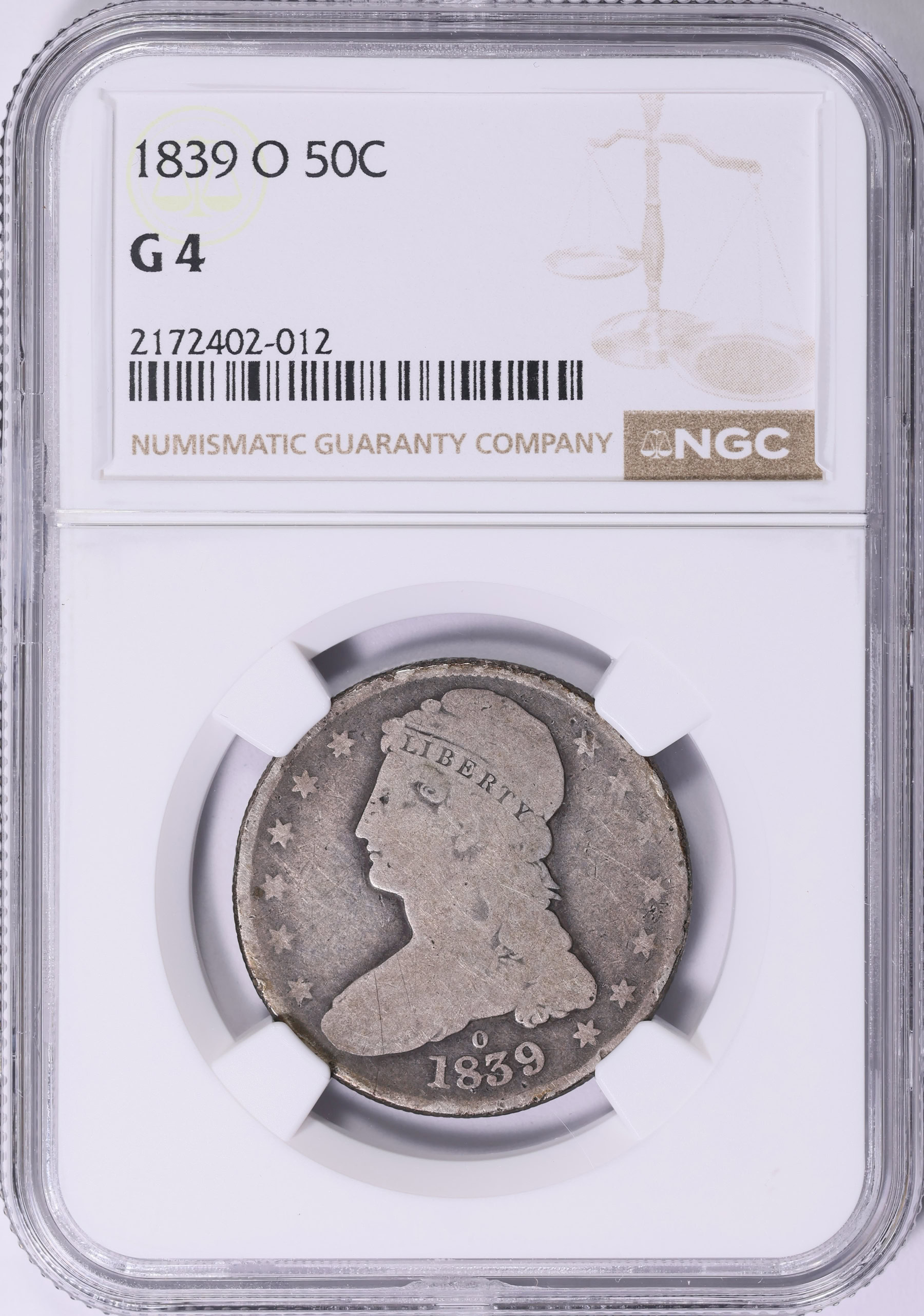 1839-O Capped Bust Half Dollar NGC G-04 (Item 1851817 ...