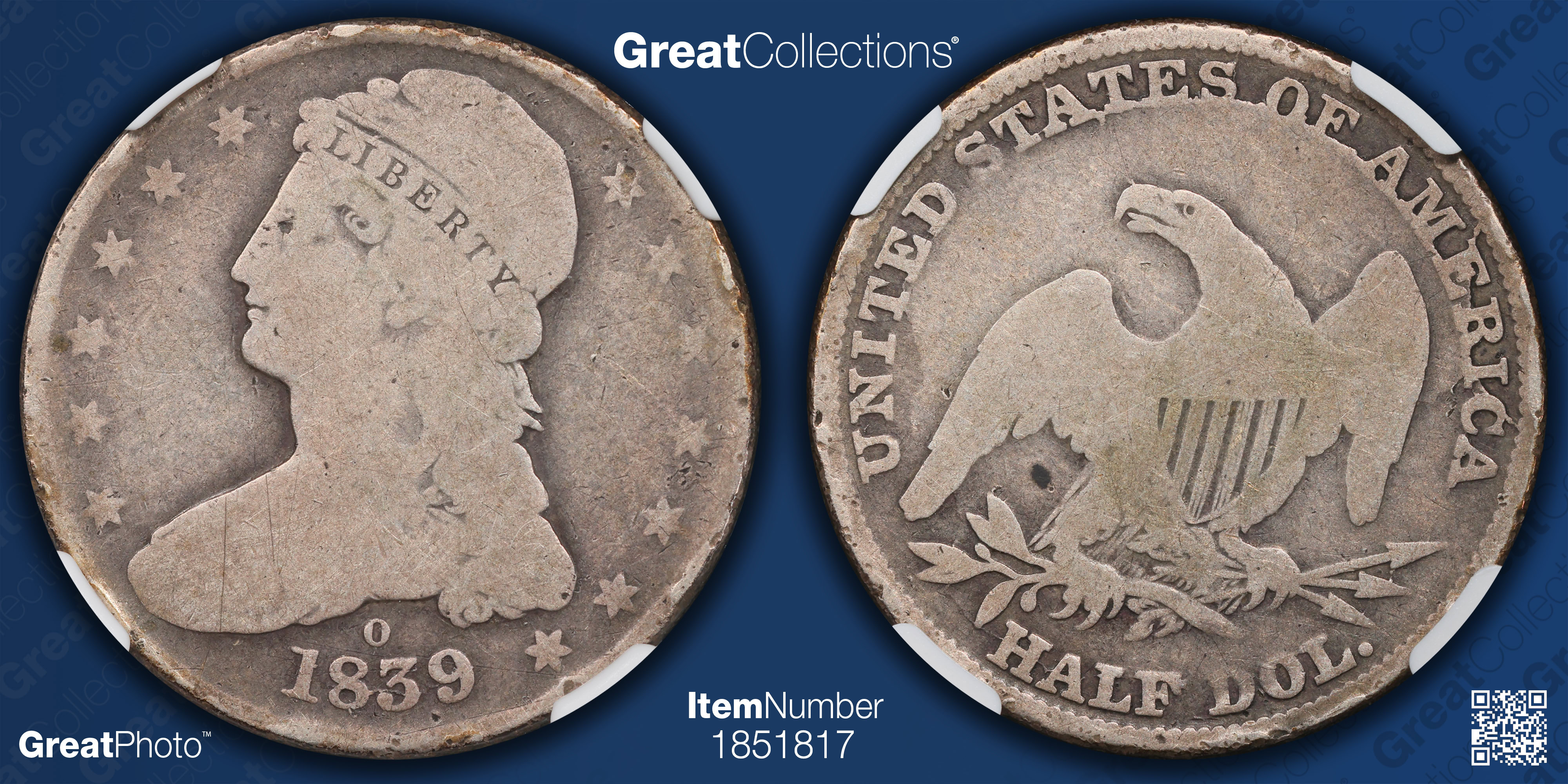 1839-O Capped Bust Half Dollar NGC G-04 (Item 1851817 ...