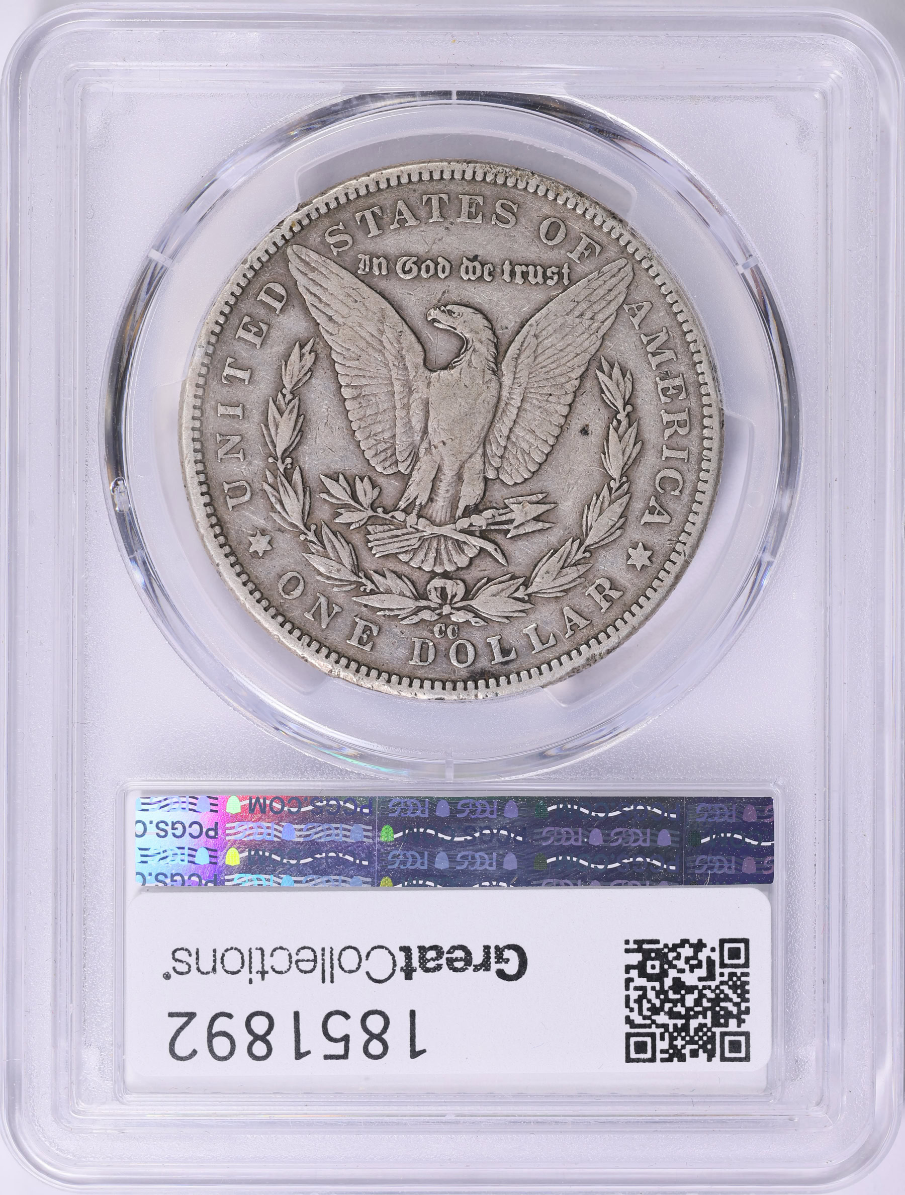 1889-CC Morgan Silver Dollar PCGS VF-25 (Item 1851892) | GreatCollections Coin Auctions