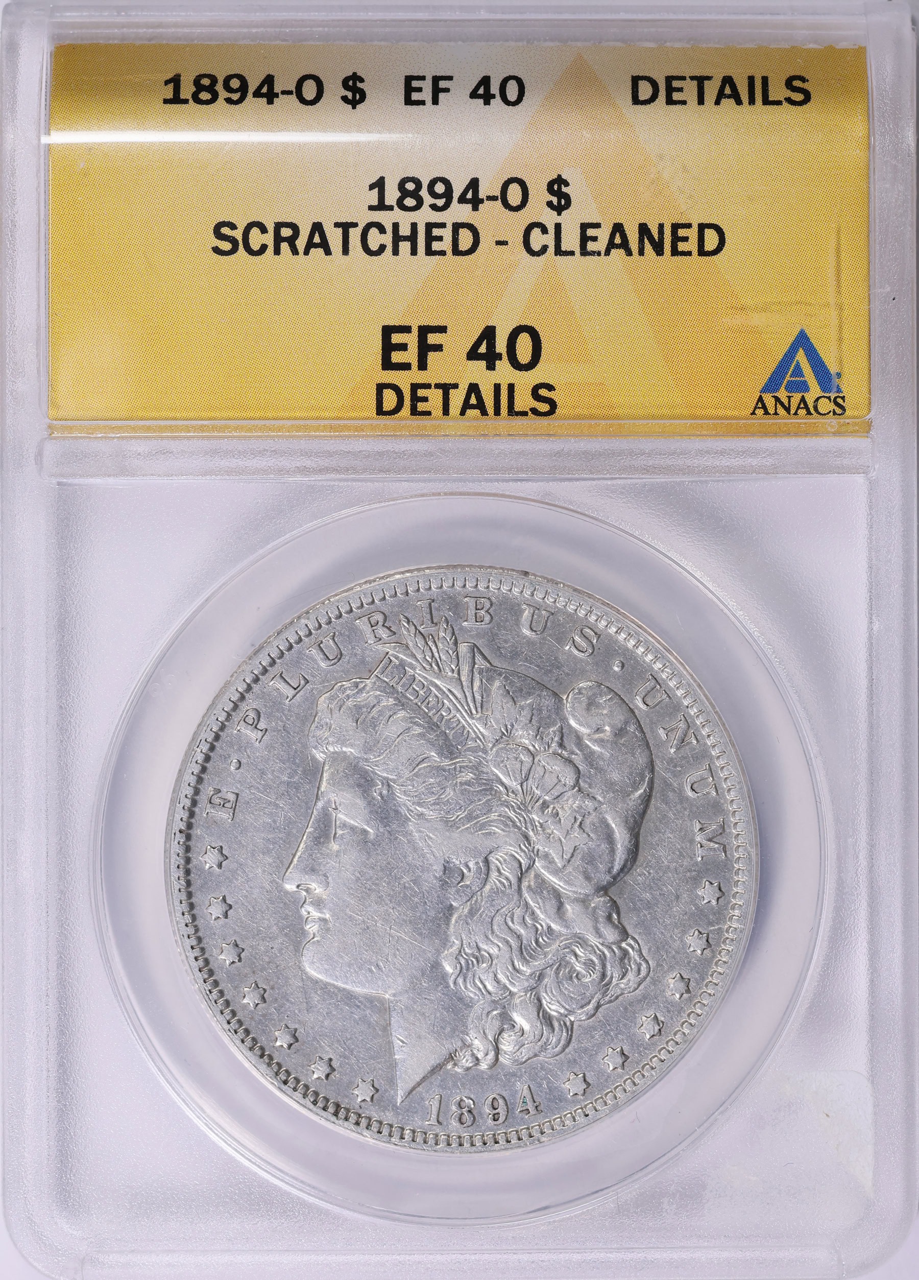 1894-O Morgan Silver Dollar ANACS XF-40 Details (Item 1852044) | GreatCollections Coin Auctions