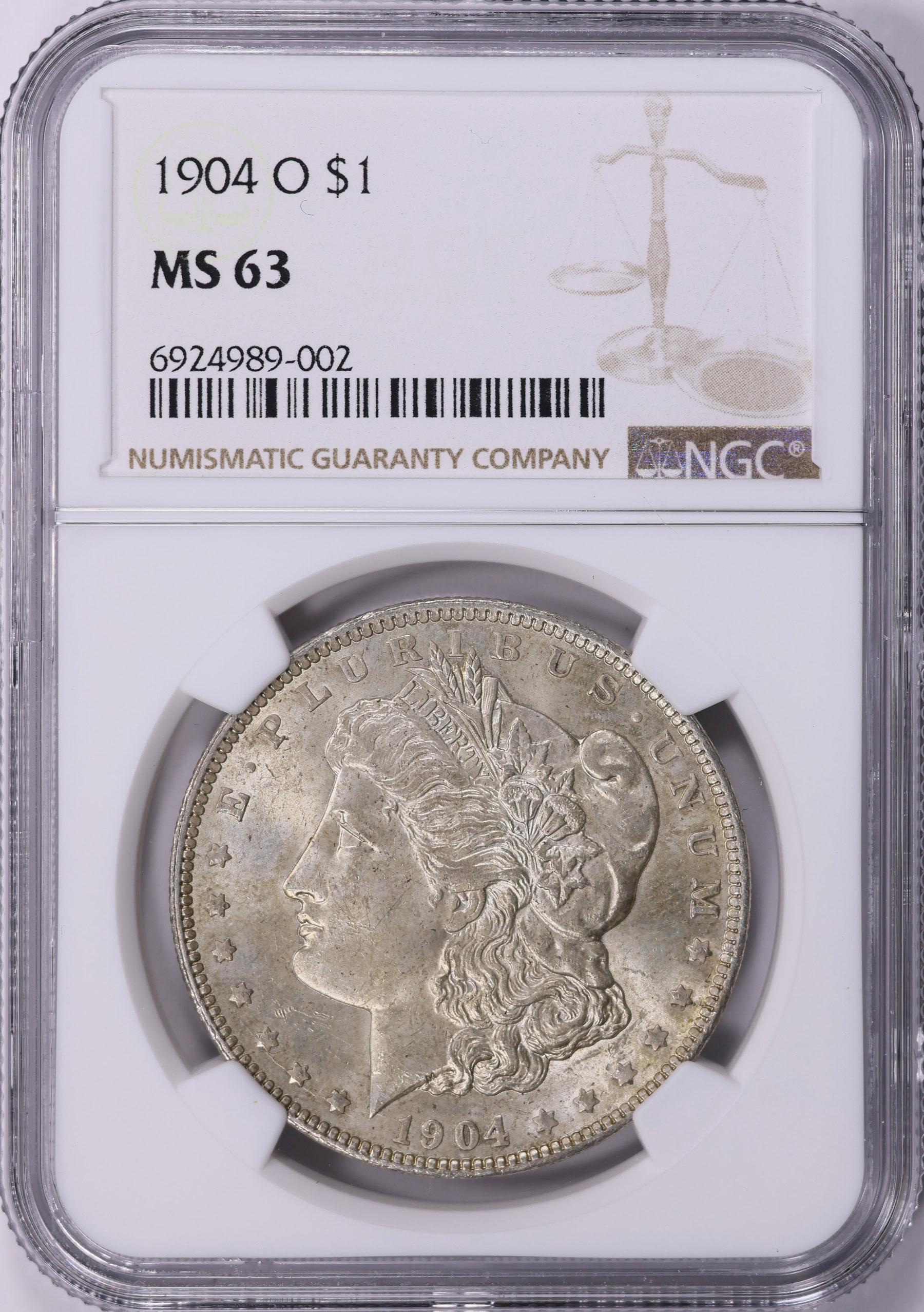 1904-O Morgan Silver Dollar NGC MS-63 (Item 1852170) | GreatCollections Coin Auctions