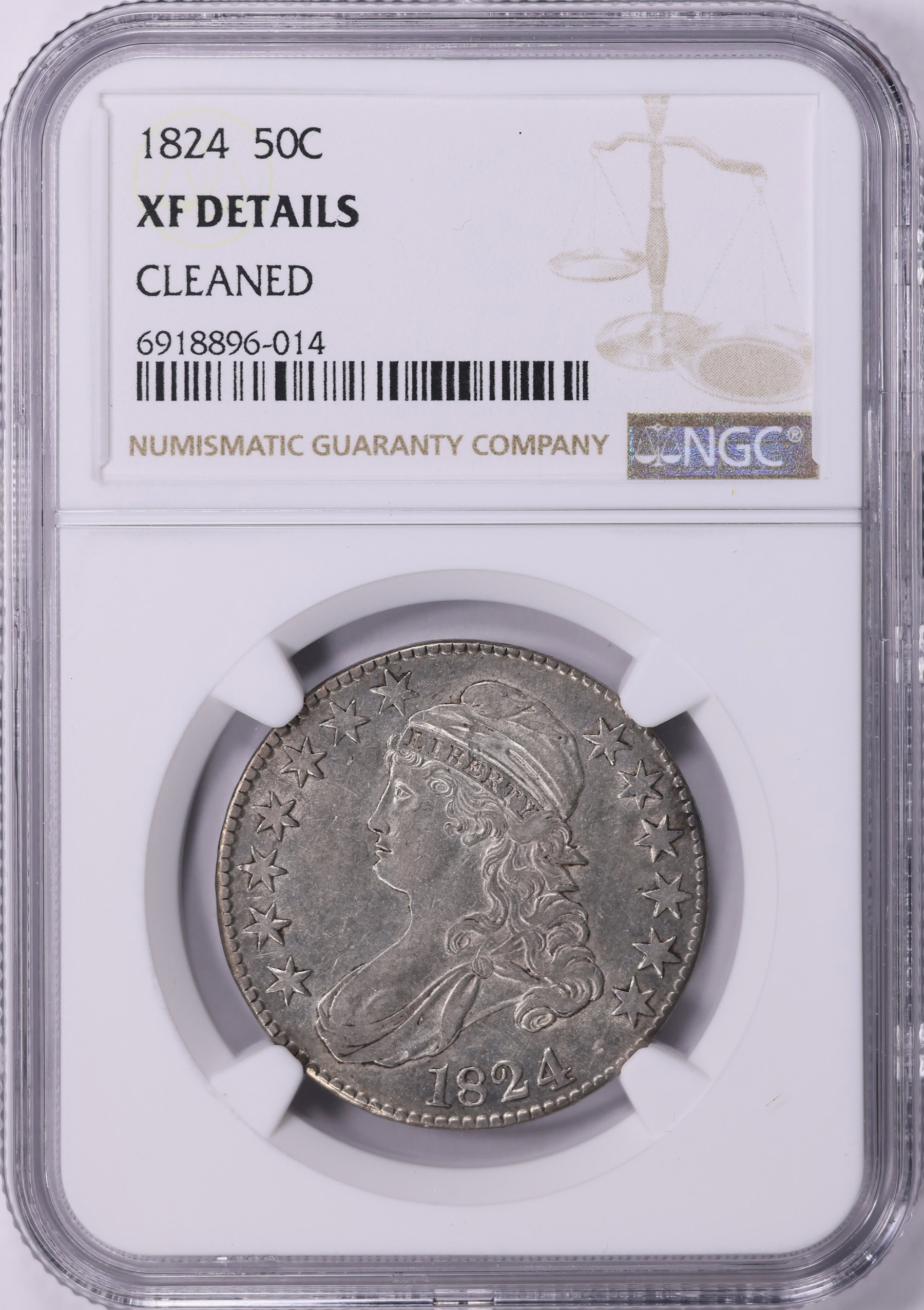 1824 Capped Bust Half Dollar NGC XF Details (Item 1852194 ...