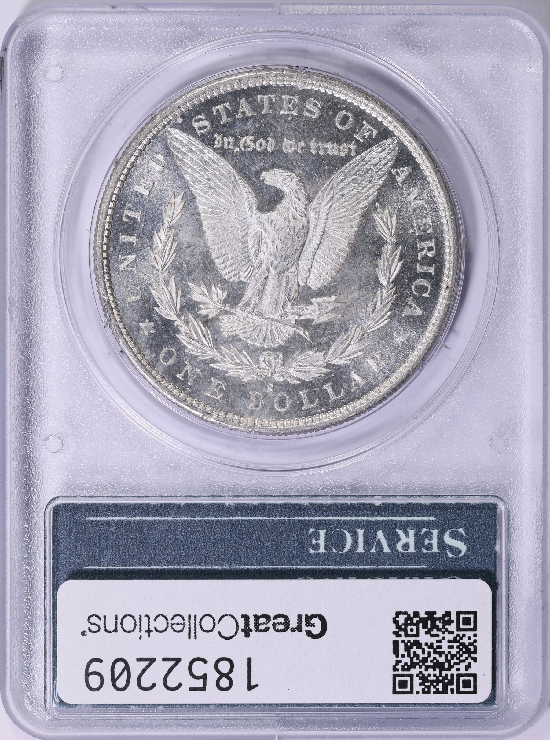 1880-S Morgan Silver Dollar PCGS MS-64 PL OGH (1st Gen) (Item 1852209) | GreatCollections Coin ...