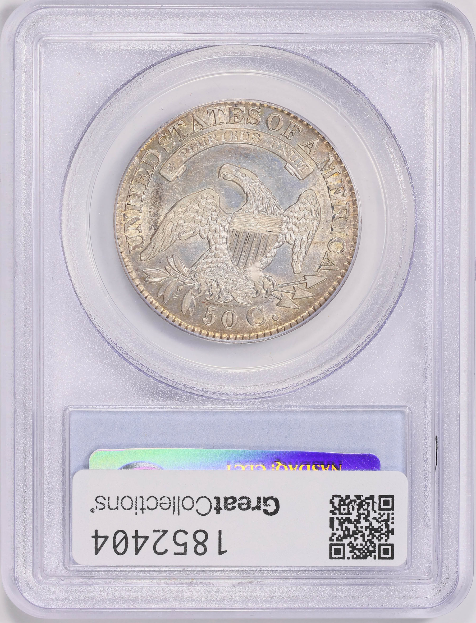 1827 Capped Bust Half Dollar Square Base 2 PCGS AU-50 (Item 1852404 ...