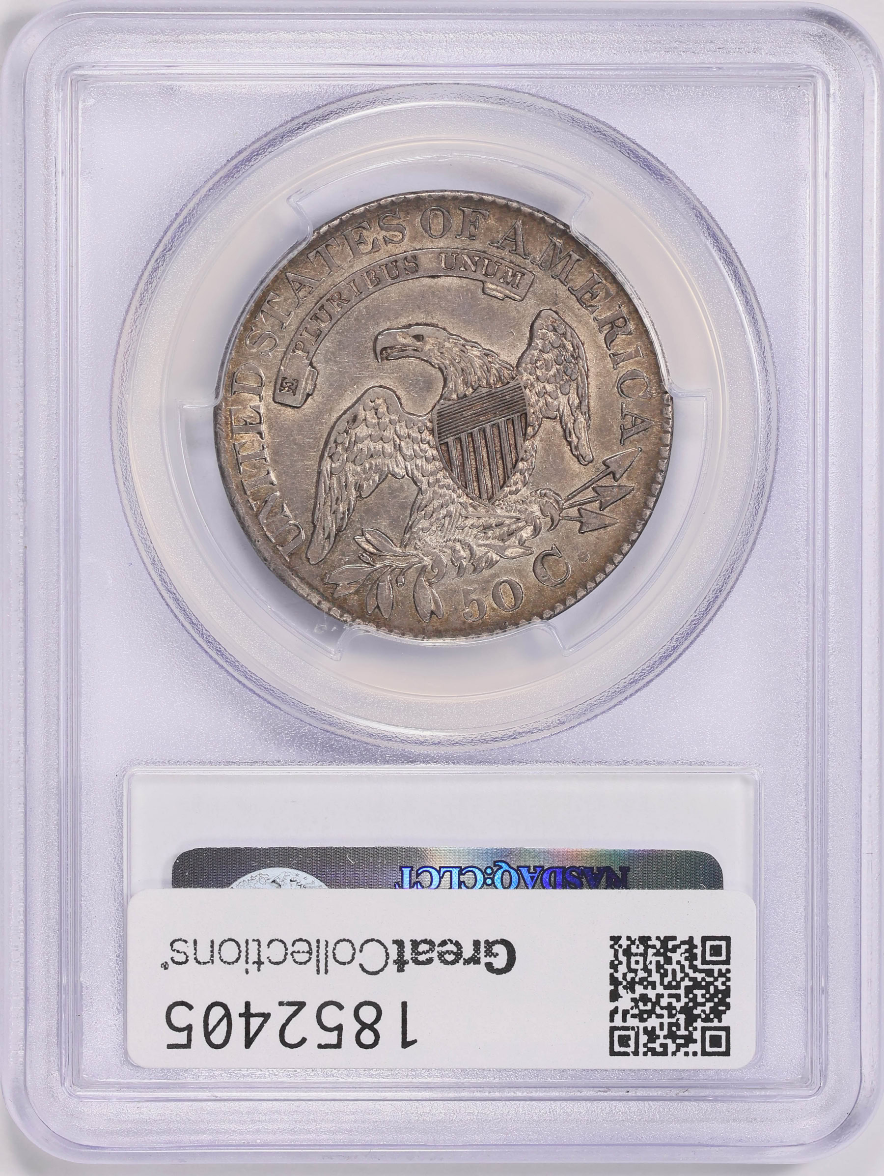 1827 Capped Bust Half Dollar Square Base 2 PCGS AU-53 (Item 1852405 ...