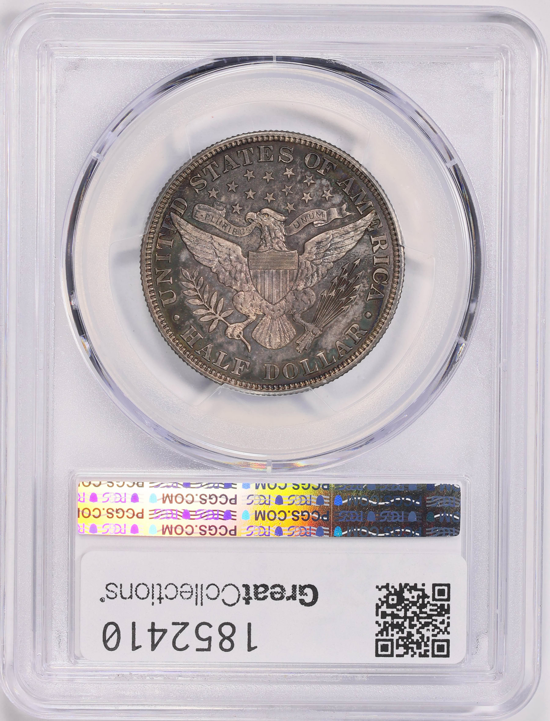1914 Barber Half Dollar PCGS Proof-62 (Toned) (Item 1852410) | GreatCollections Coin Auctions