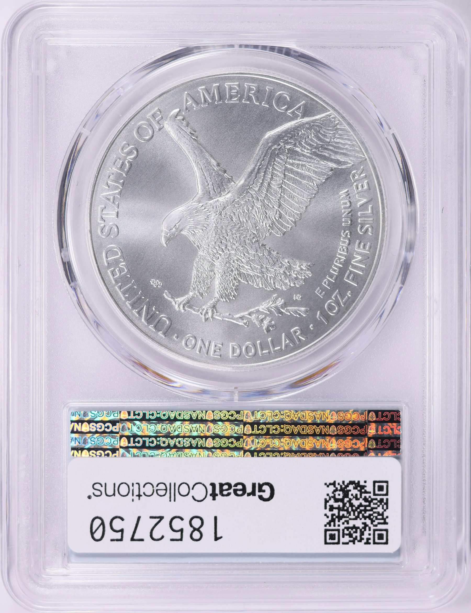 2021 $1 Silver Eagle Type 2 First Day of Issue PCGS MS-70 (Item 1852750) | GreatCollections Coin ...