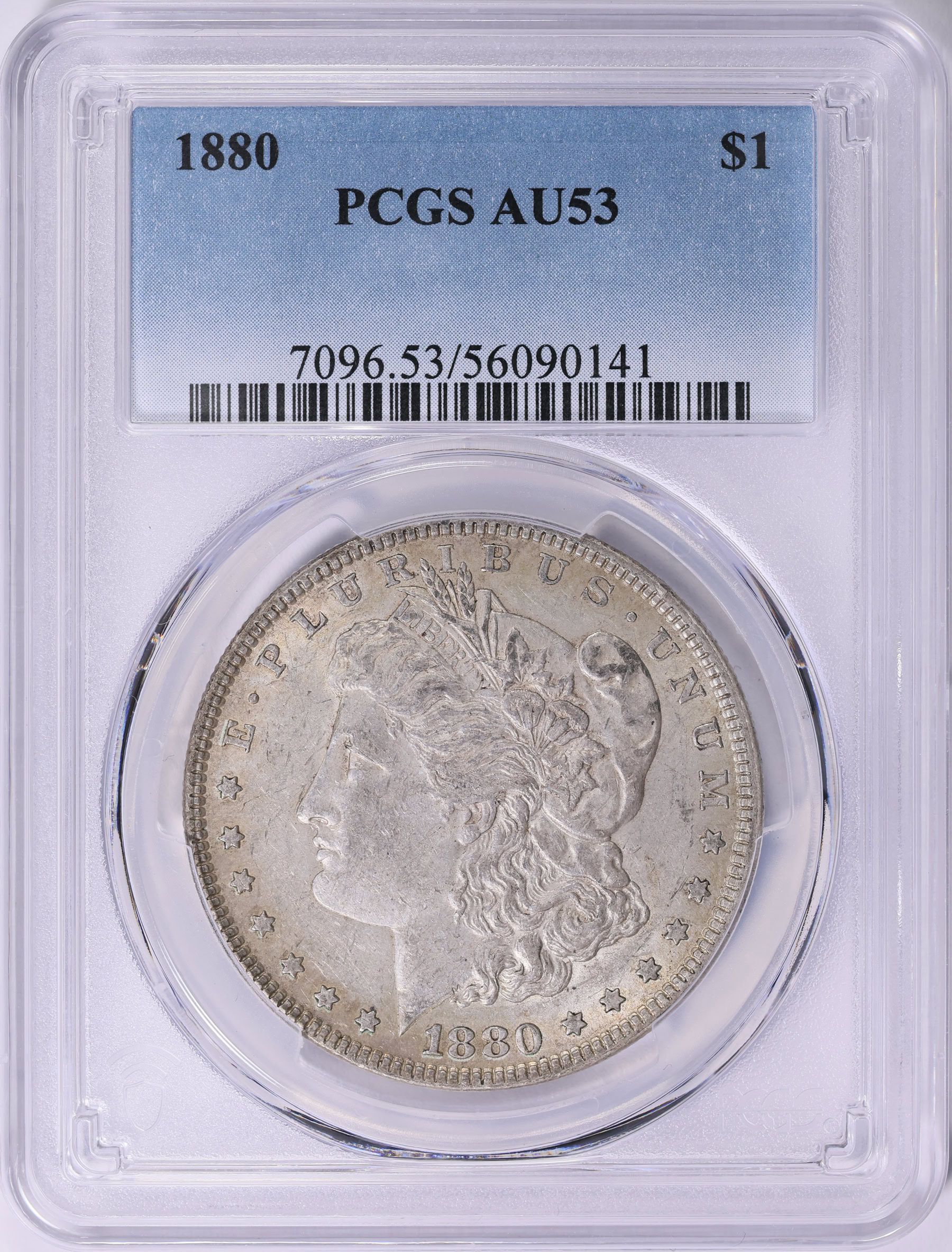 1880 Morgan Silver Dollar PCGS AU-53 (Item 1852939) | GreatCollections ...