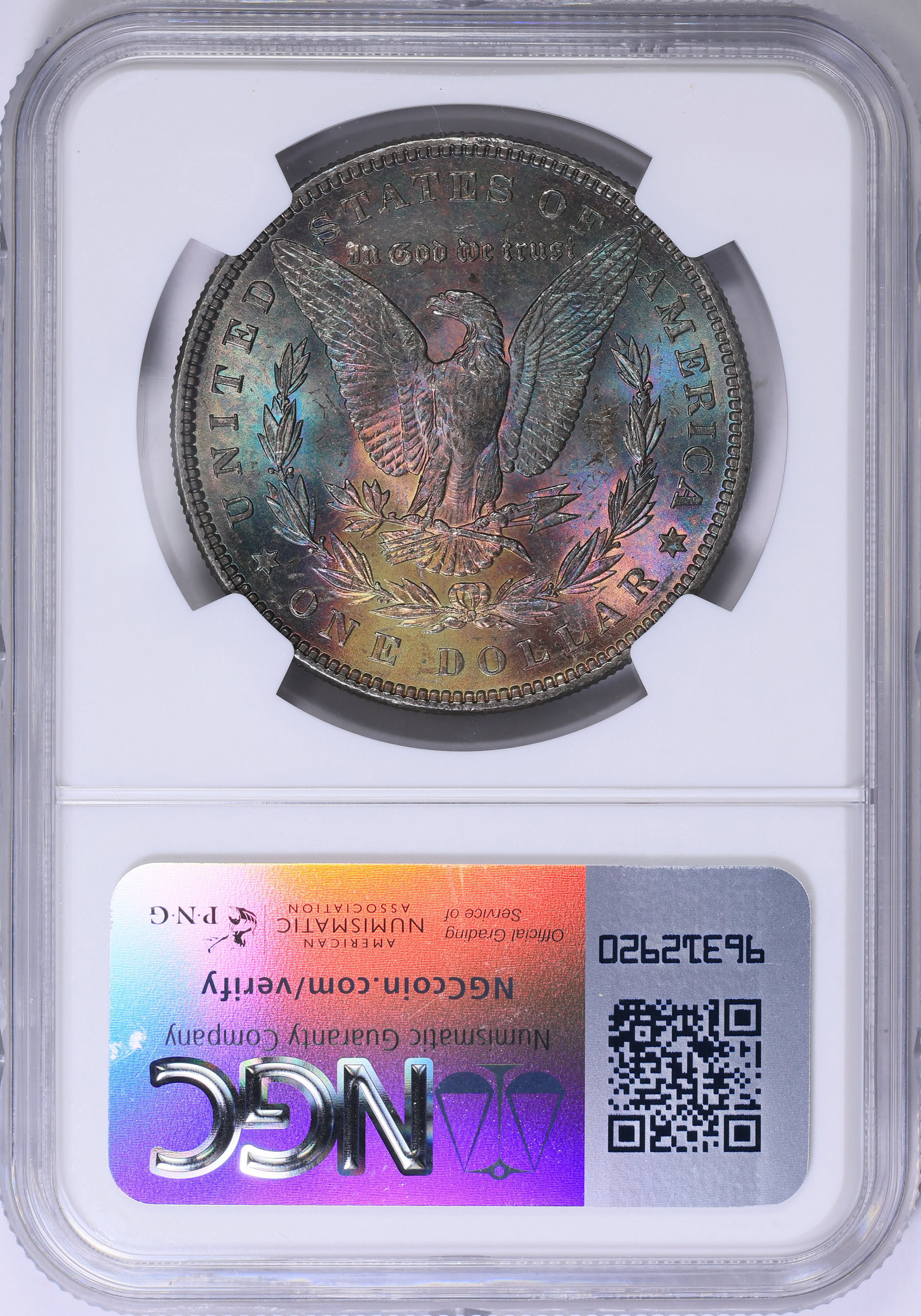 1885 Morgan Silver Dollar NGC MS-62 (Toned) (Item 1853317) | GreatCollections Coin Auctions