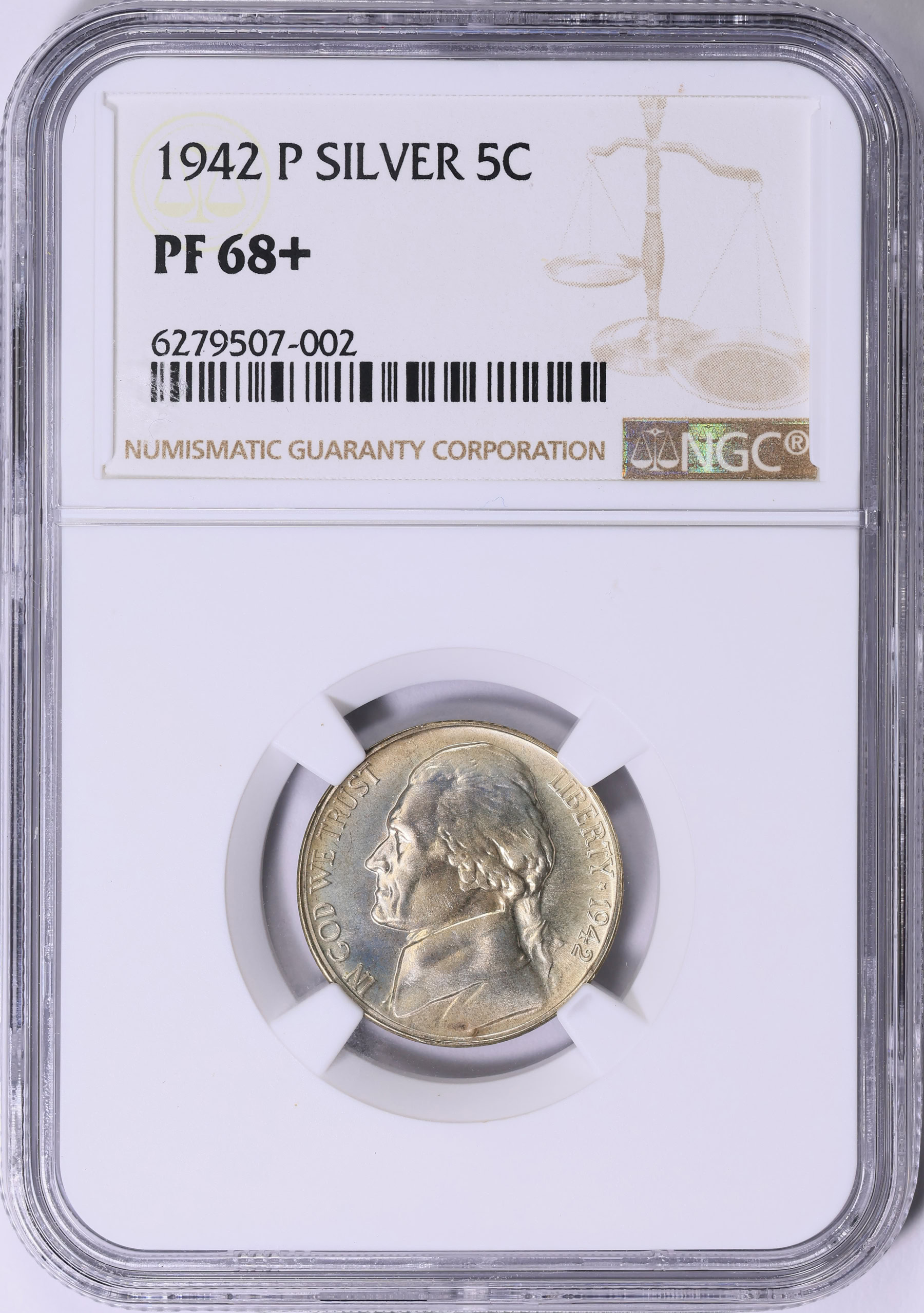 1942-P Jefferson Nickel NGC Proof-68+ (Item 1853360) | GreatCollections Coin Auctions