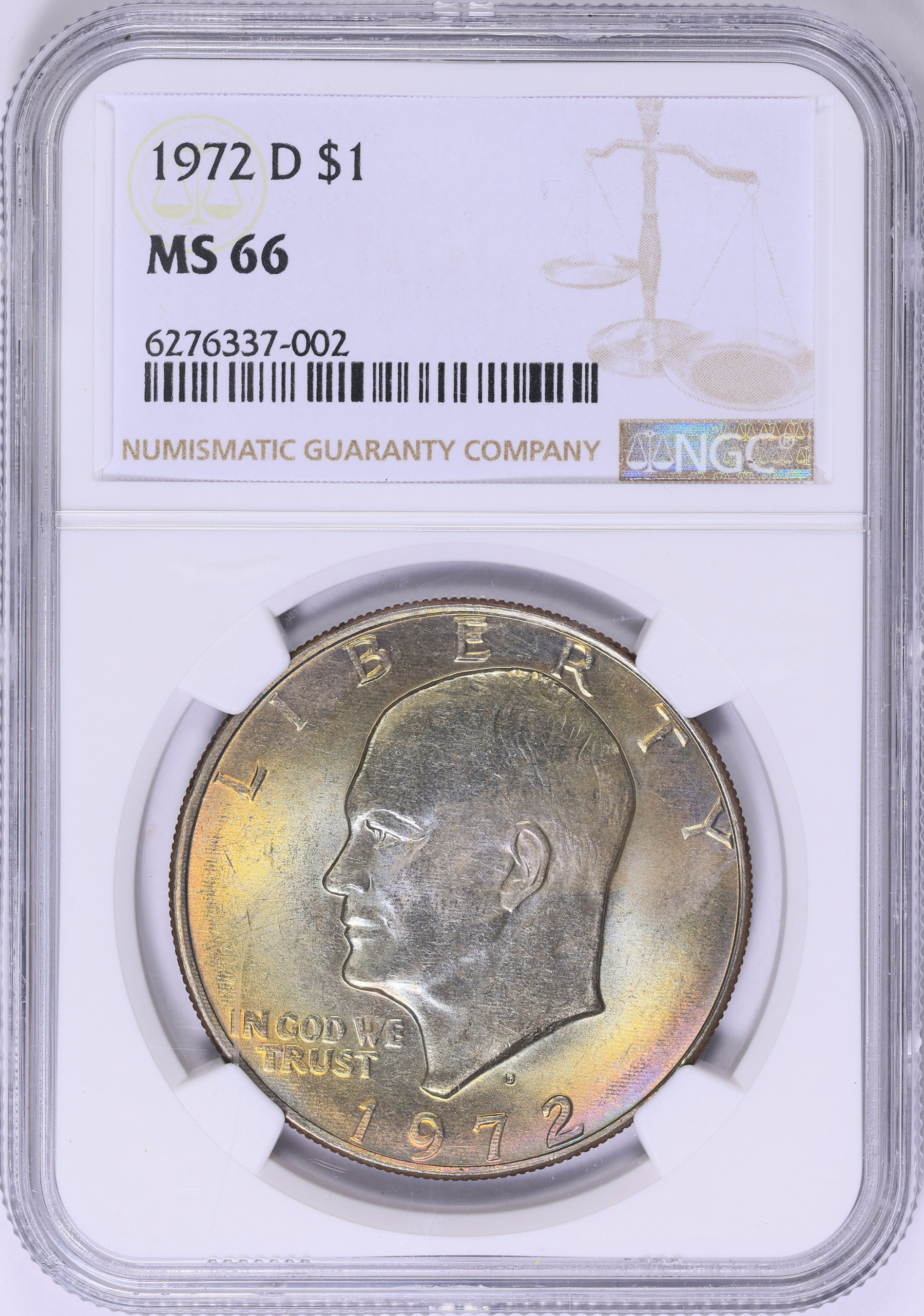 1972-D Eisenhower Dollar NGC MS-66 (Toned) (Item 1853661 ...