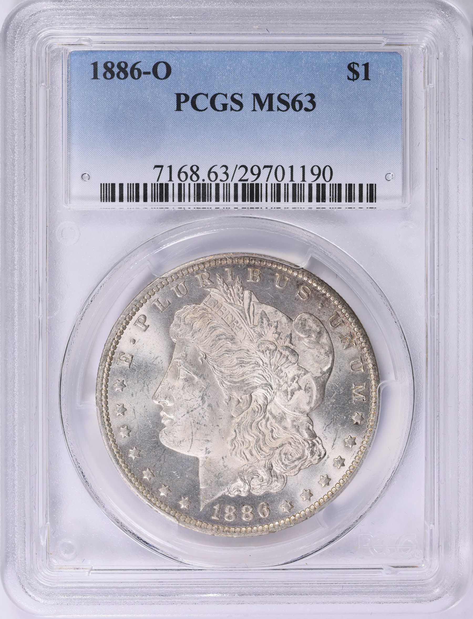 1886-O Morgan Silver Dollar PCGS MS-63 (Item 1853815) | GreatCollections Coin Auctions