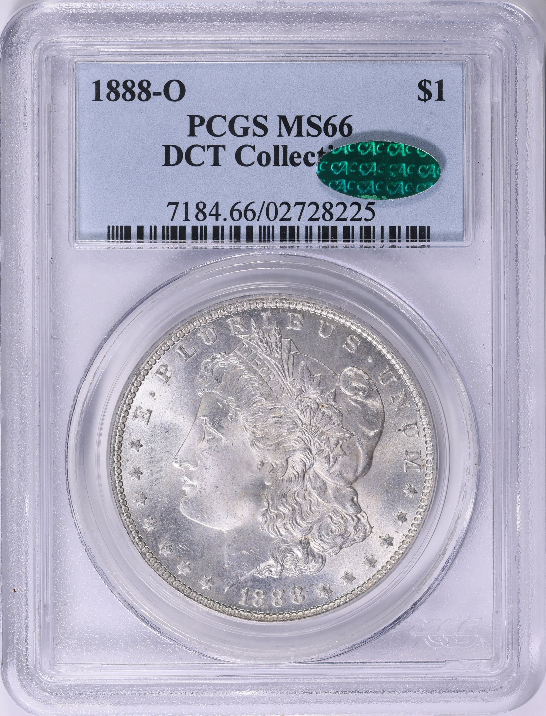1888-O Morgan Silver Dollar PCGS MS-66 (CAC Green) (DCT Collection) (Item 1853823 ...