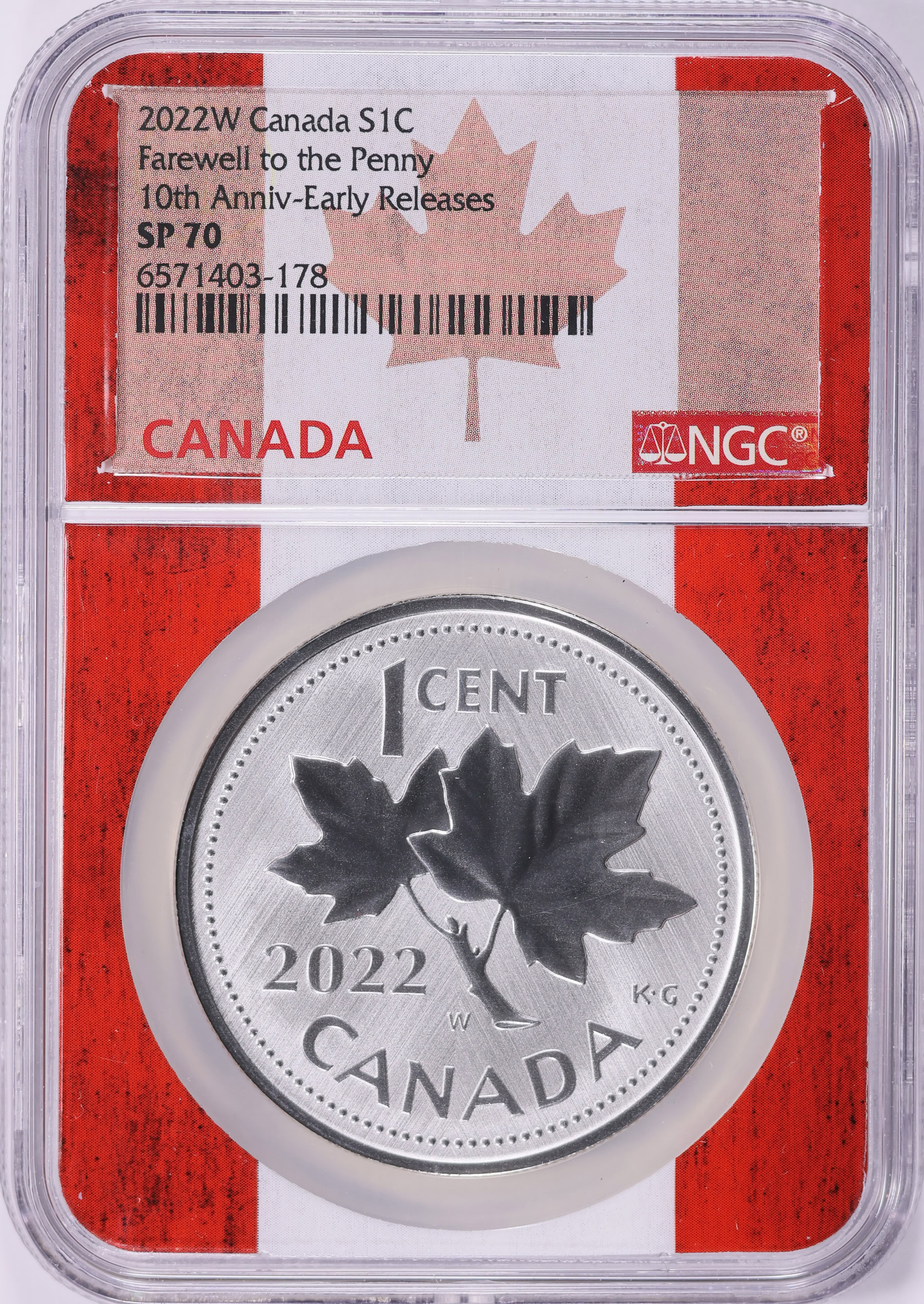 Canada 2022-W Silver Cent Farewell to the Penny KM-3173 Early Releases ...