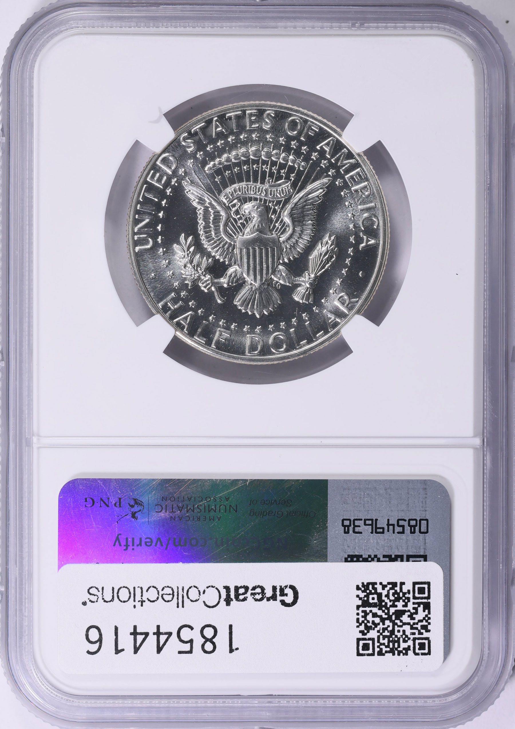 1964 Kennedy Half Dollar NGC Proof-69 (Item 1854416) | GreatCollections ...