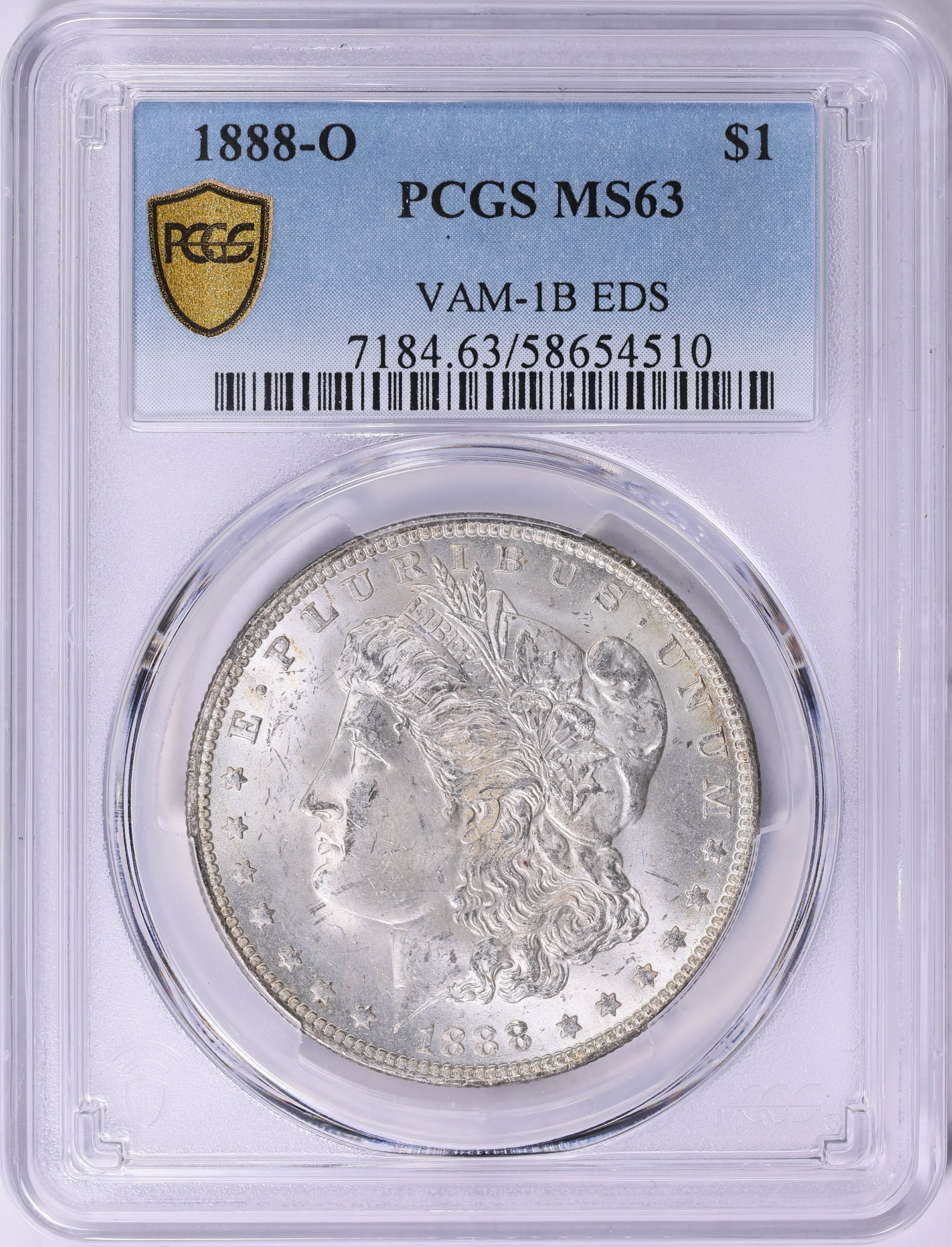 1888-O Morgan Silver Dollar VAM-1B EDS PCGS MS-63 (Item 1854476) | GreatCollections Coin Auctions