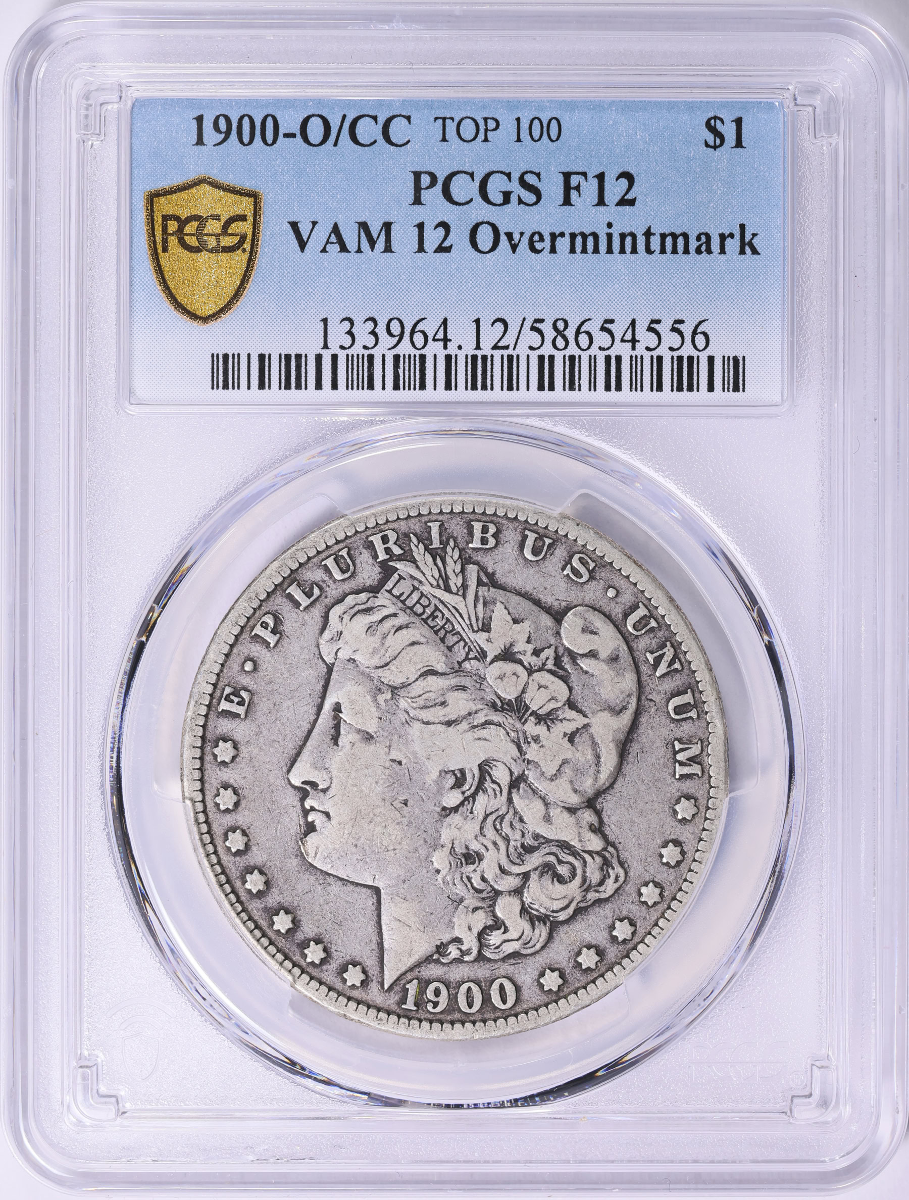 1900-O/CC Morgan Silver Dollar Overmintmark VAM-12 Top 100 PCGS F-12 (Item 1854532 ...