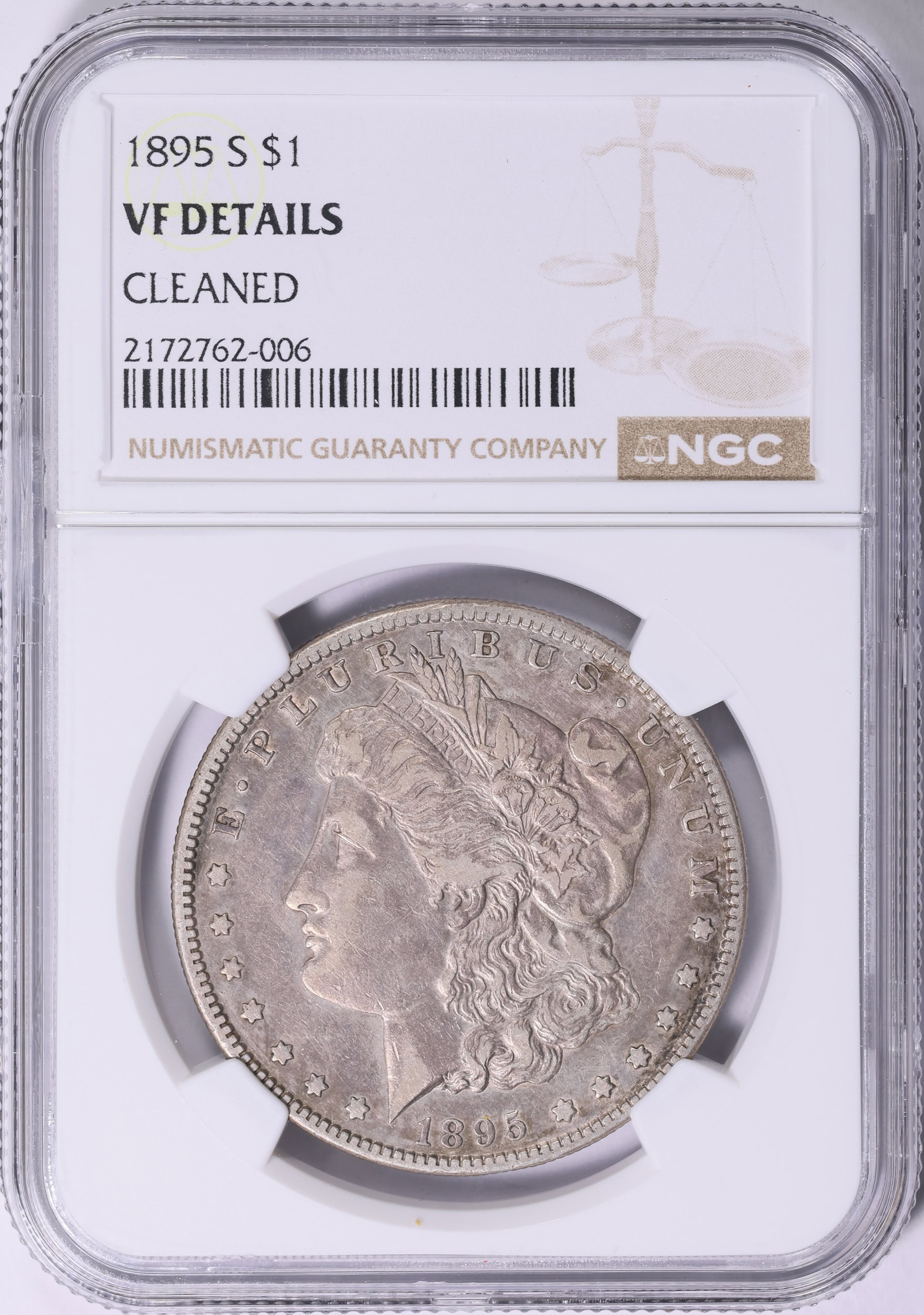 1895-S Morgan Silver Dollar NGC VF Details (Item 1854539) | GreatCollections Coin Auctions