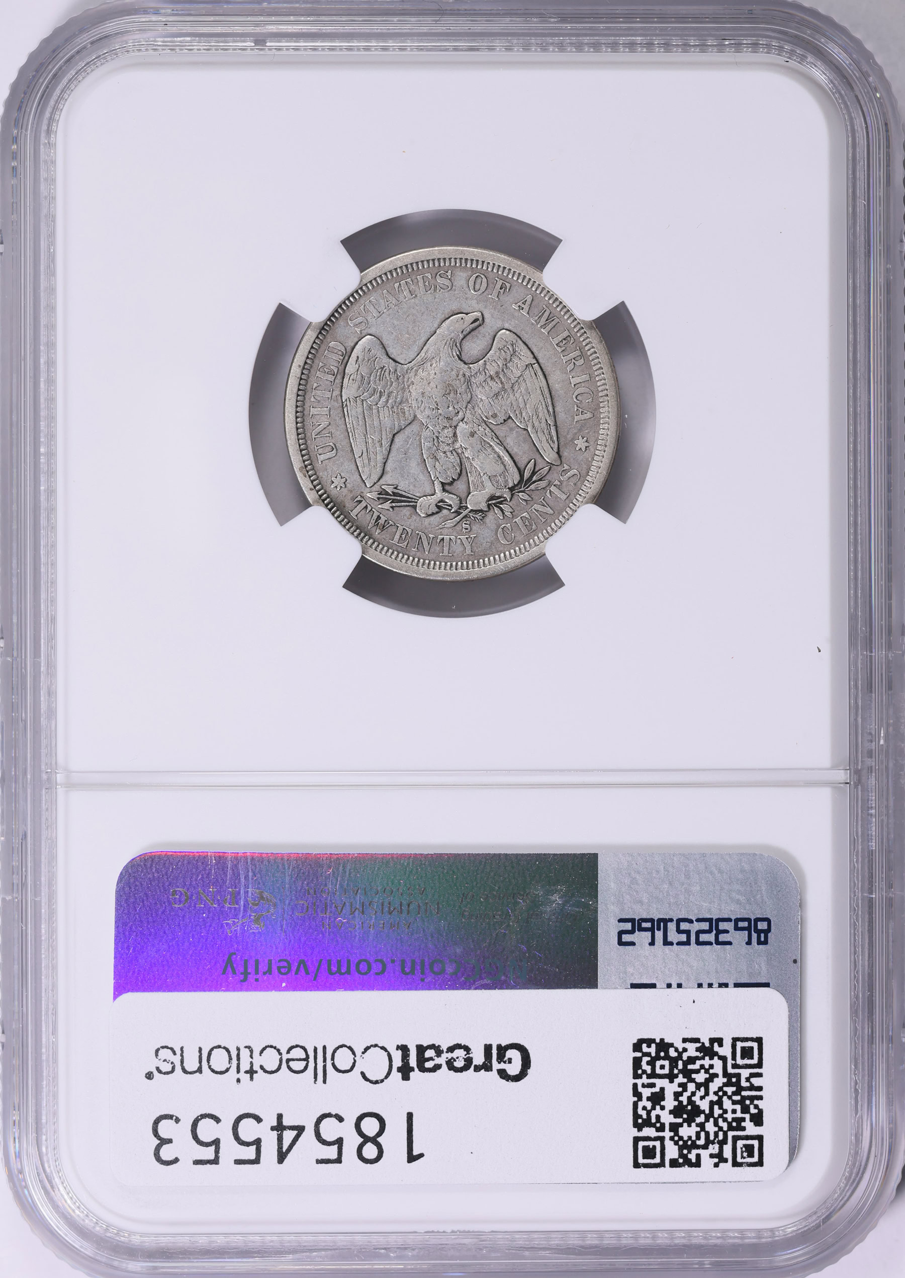 1875-S Twenty-Cent Piece NGC AU Details (Item 1854553 ...