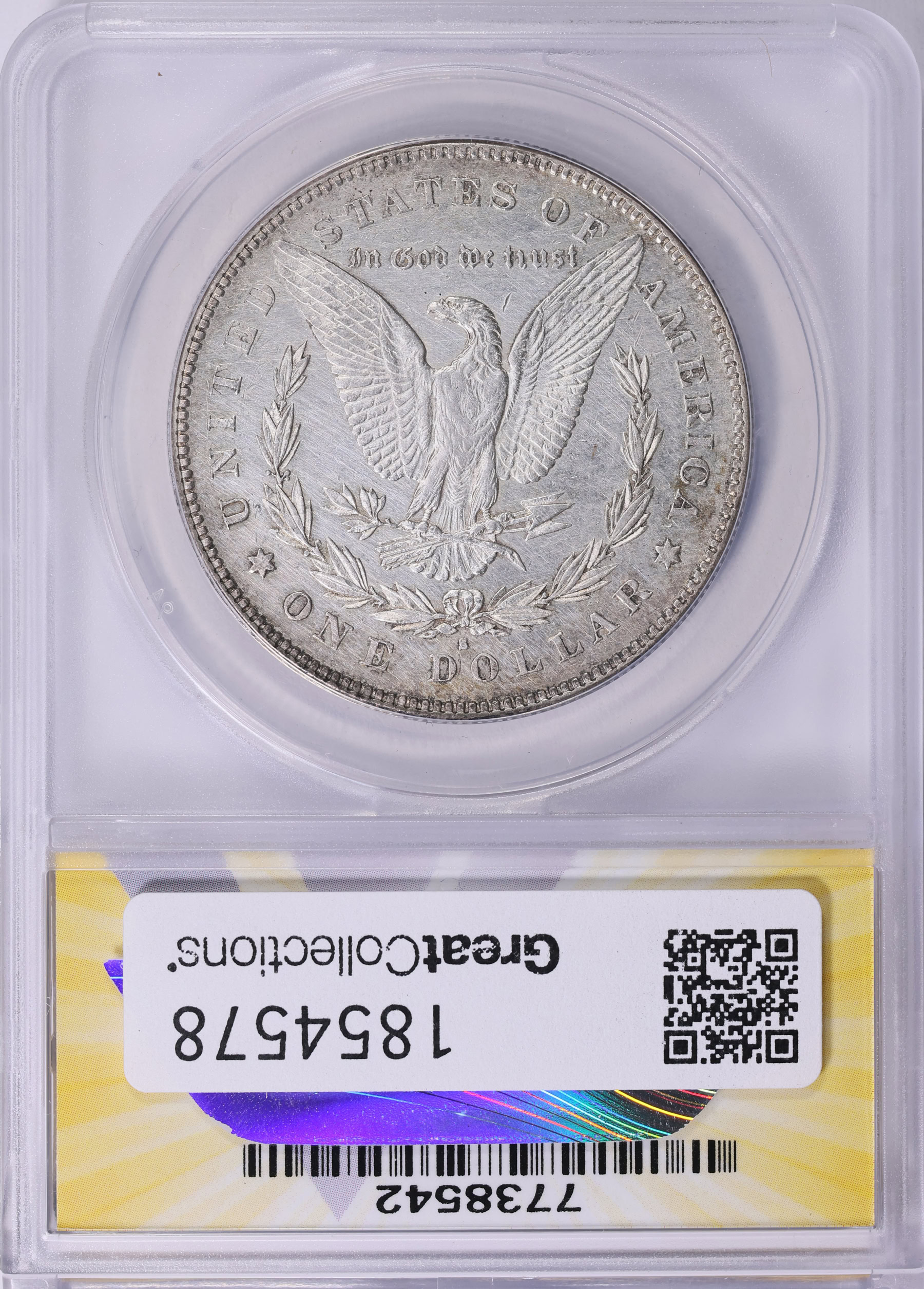 1879-S Morgan Silver Dollar Reverse of 1878 Top 100 ANACS AU-50 Details (Item 1854578 ...