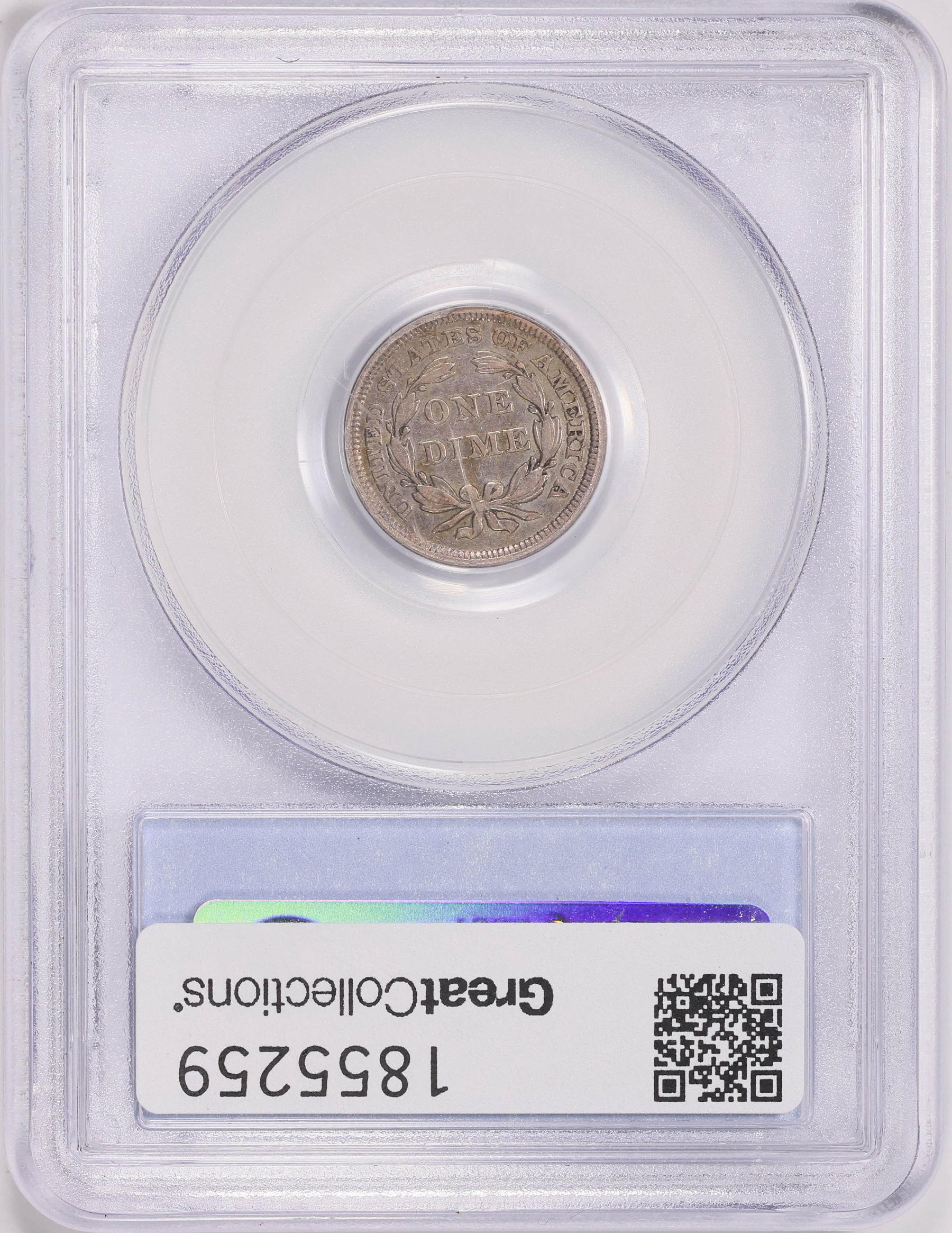 1852 Seated Liberty Dime PCGS XF-40 (Item 1855259) | GreatCollections Coin Auctions