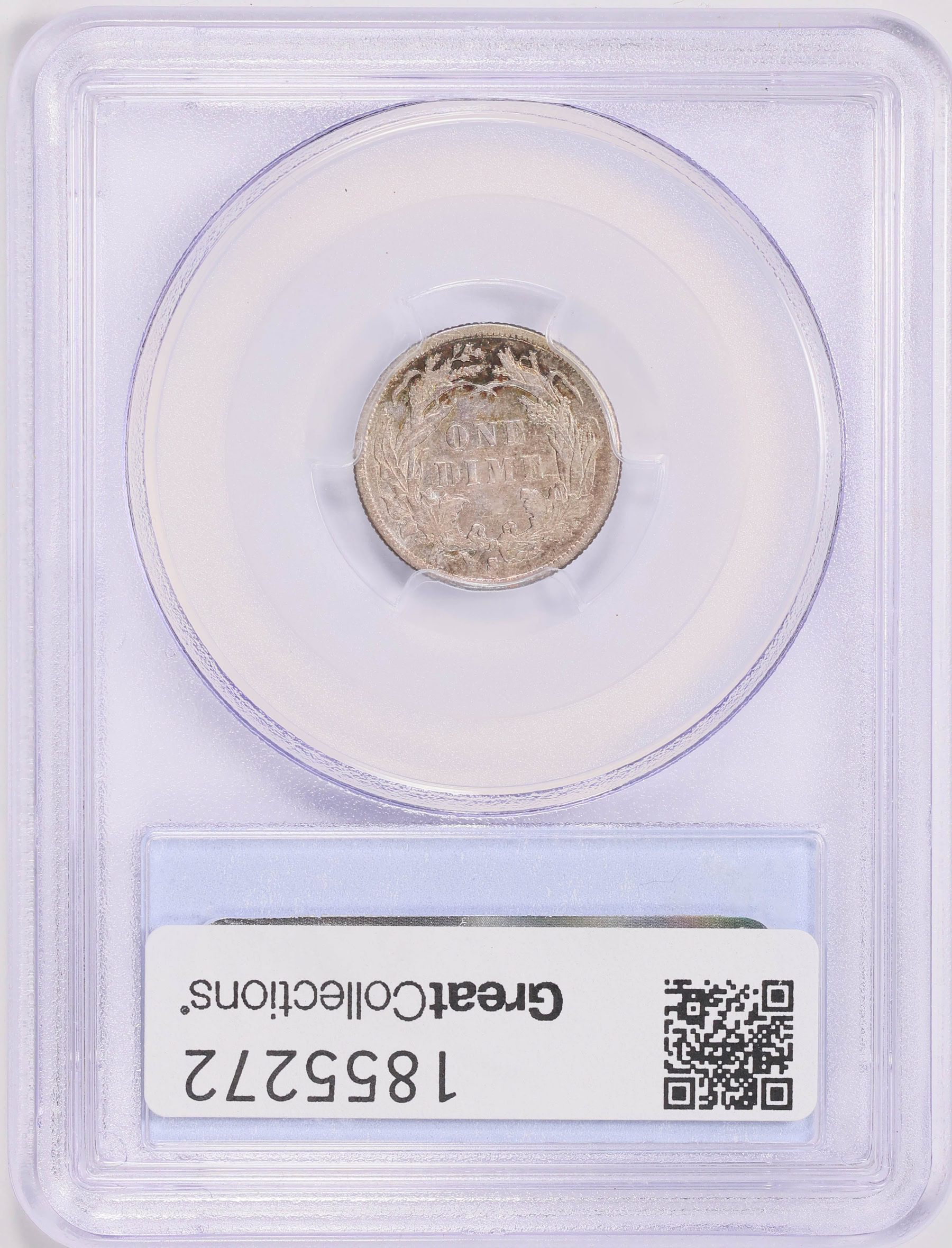 1890-S Seated Liberty Dime PCGS XF-40 (CAC Green) (Toned) (Item 1855272) | GreatCollections Coin ...