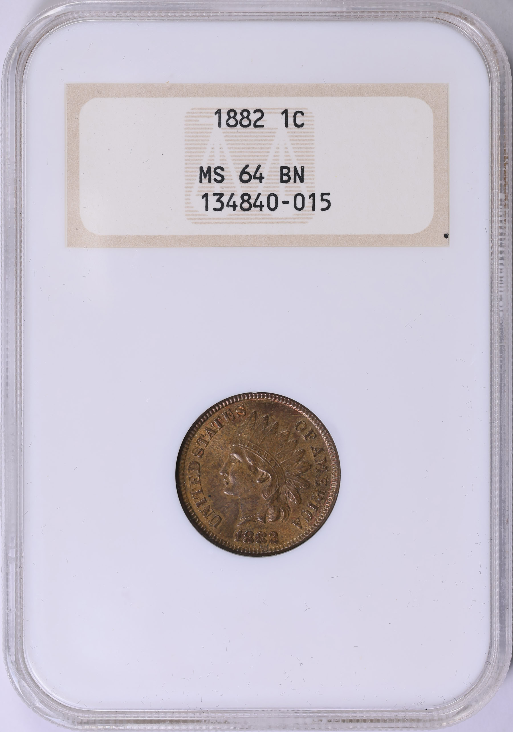 1882 Indian Cent NGC MS-64 BN OH (Item 1855381) | GreatCollections Coin ...