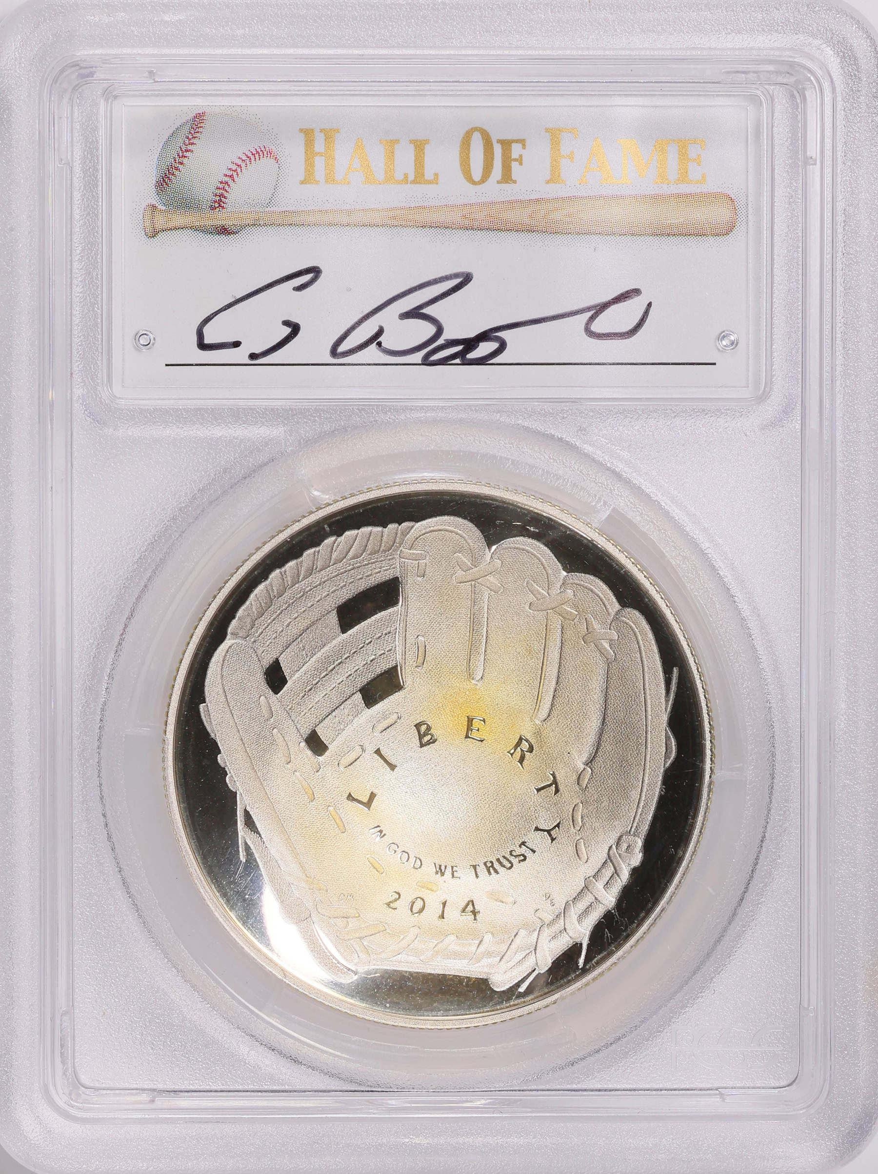 2014-P Baseball Hall of Fame Silver Dollar PCGS Proof-70 DCAM (Craig ...
