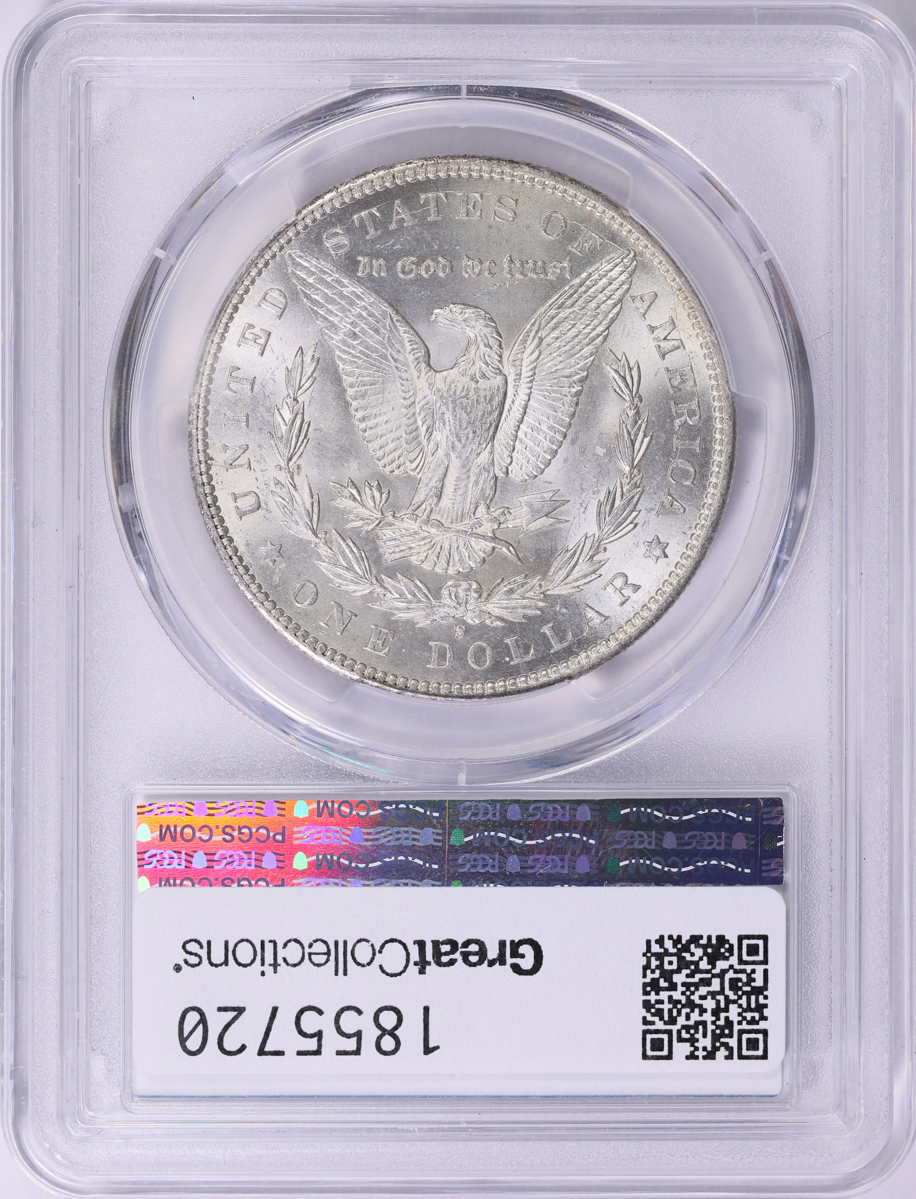 1895-S Morgan Silver Dollar PCGS MS-62 (CAC Green) (Item 1855720) | GreatCollections Coin Auctions
