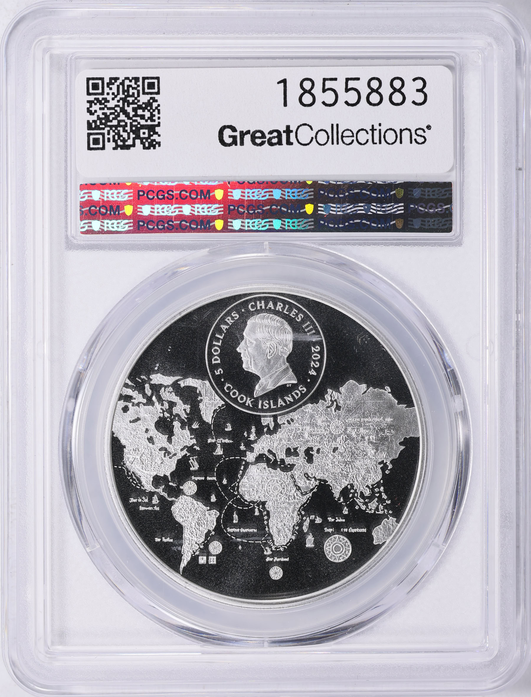 Cook Islands 2024 Silver $5 Whitehaven Beach Beauty of the World PCGS ...