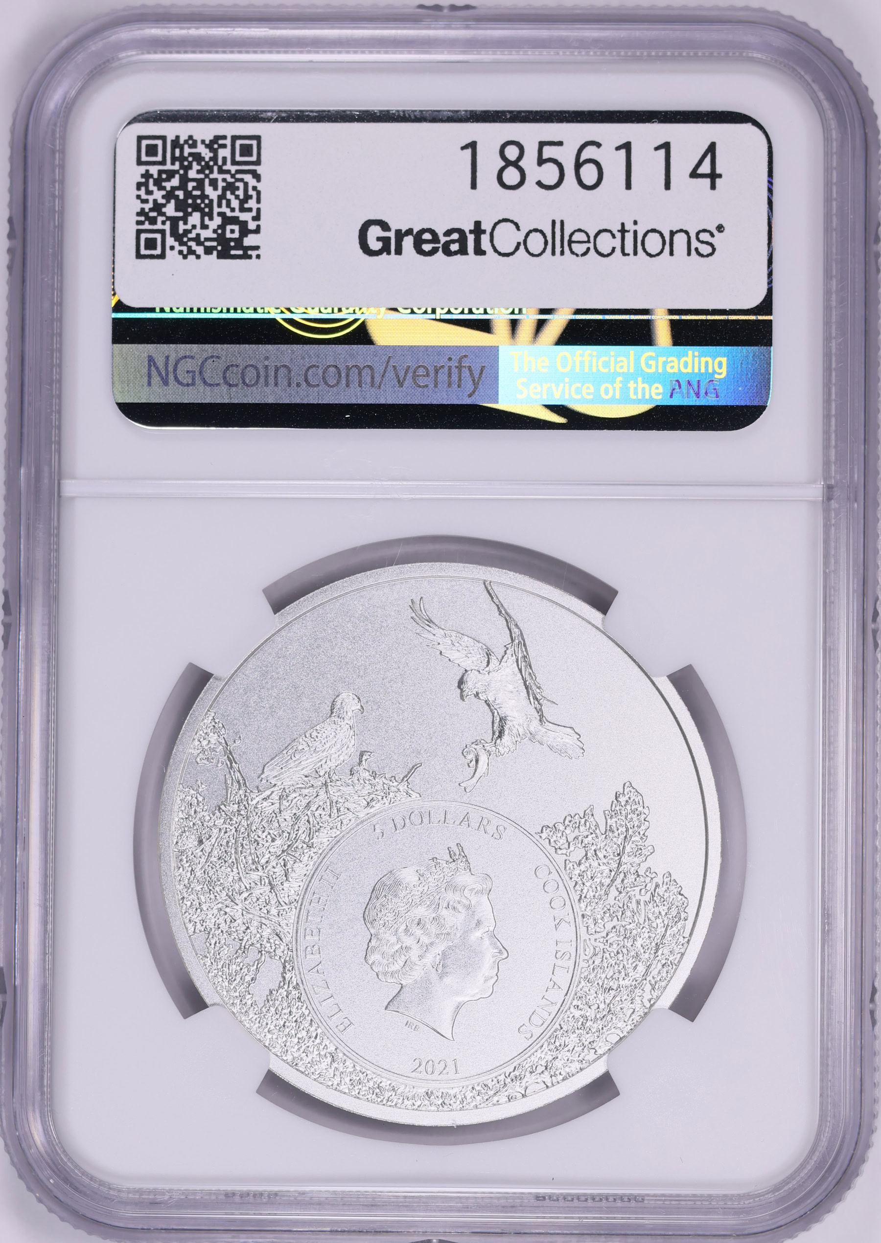 Cook Islands 2021 Silver $5 U.S. State Animal Series Georgia Gopher ...