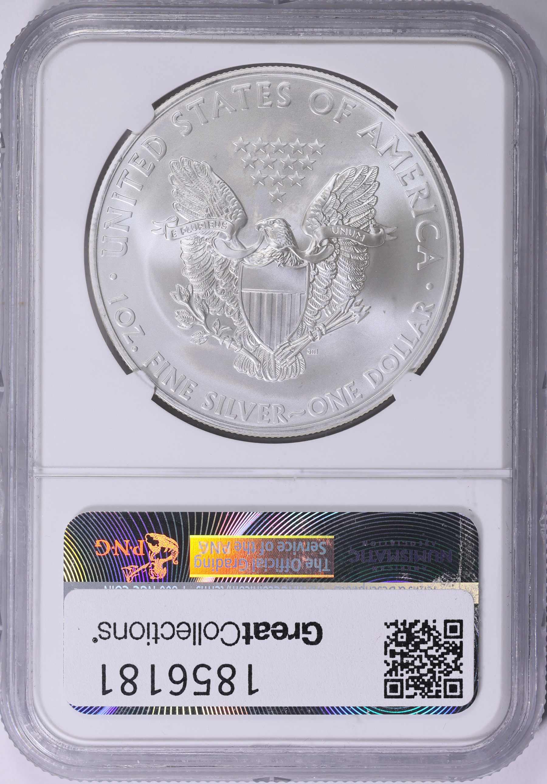 2014-(S) $1 Silver Eagle Struck at San Francisco NGC MS-70 (Golden Gate Bridge Label) (Item ...