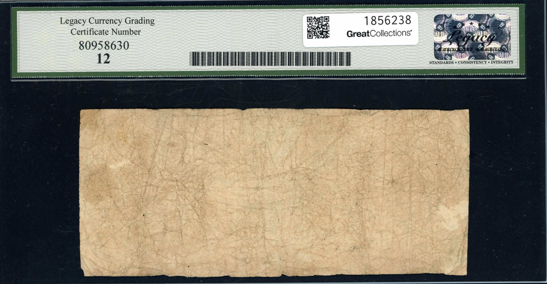 1861 Nashville, Tennessee Bank of Tennessee 50 Cents Note Legacy Fine ...