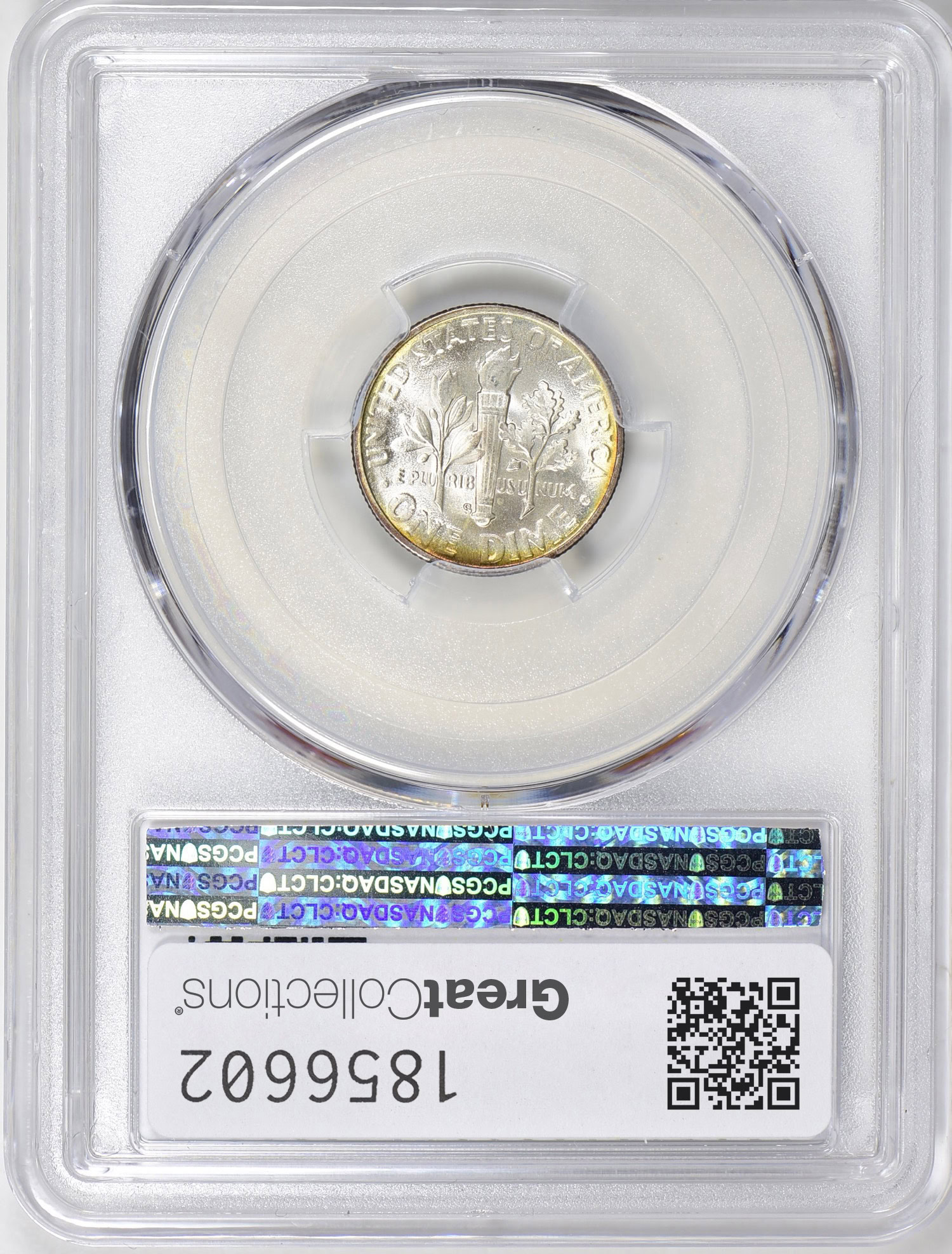 1952-S Roosevelt Dime PCGS MS-66 FB (Toned) (Item 1856602 ...