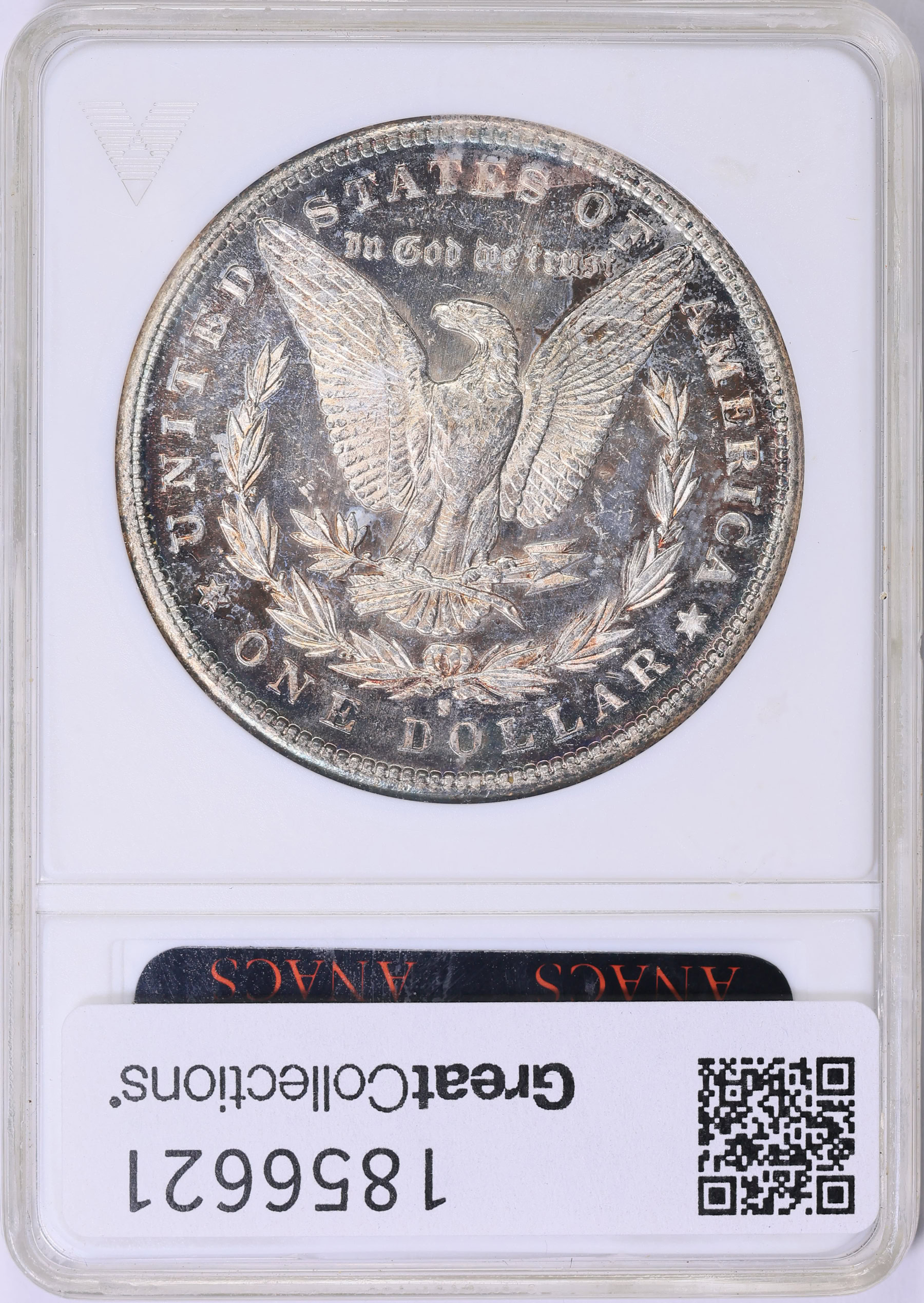 1881-S Morgan Silver Dollar ANACS MS-63 DMPL OH (Toned) (Item 1856621) | GreatCollections Coin ...