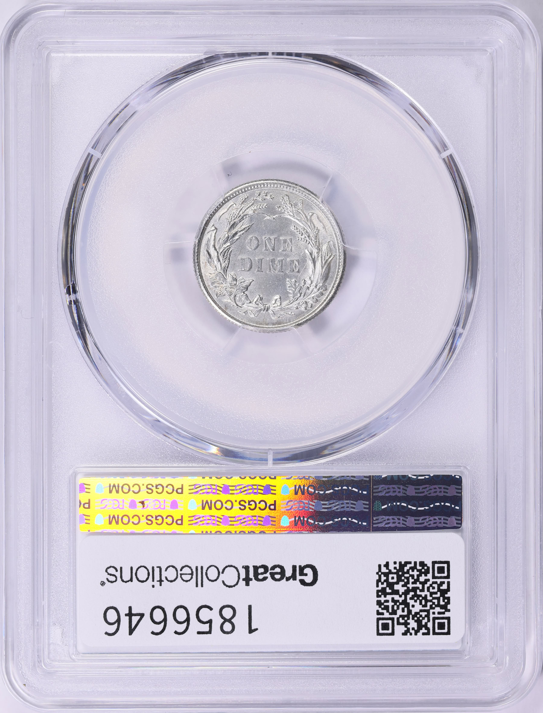 1892 Barber Dime PCGS MS-65 (Item 1856646) | GreatCollections Coin Auctions