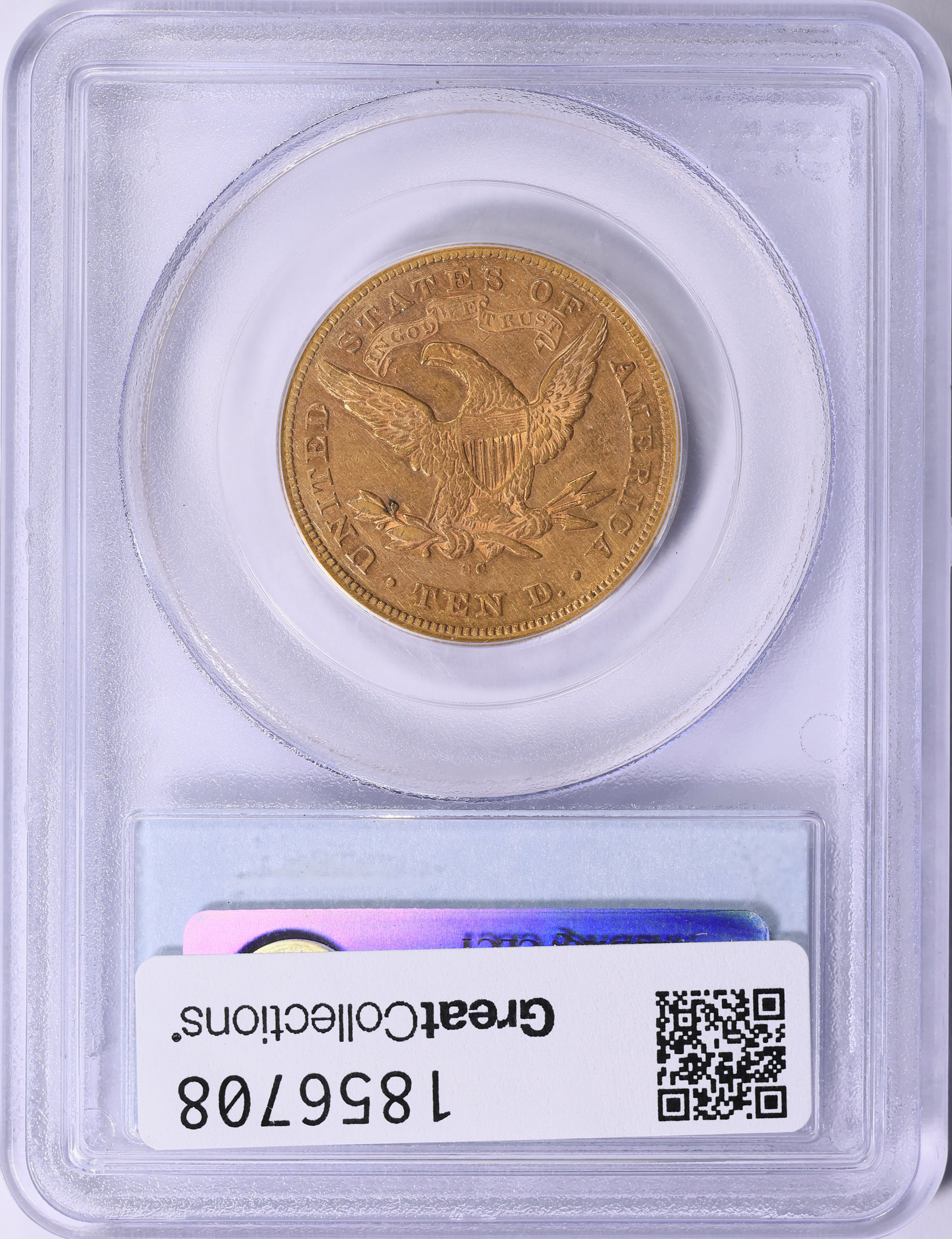 1877-CC Liberty Gold Eagle PCGS AU-50 (Item 1856708) | GreatCollections Coin Auctions