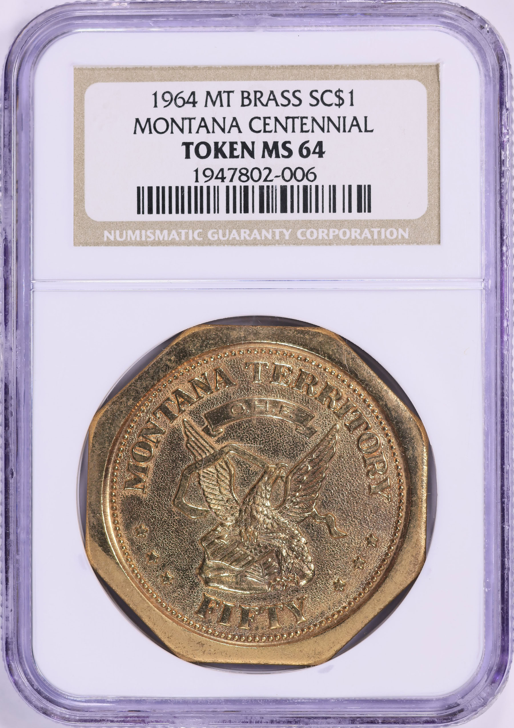 1964 Montana Centennial So-Called Dollar NGC MS-64 (Item 1856949 ...