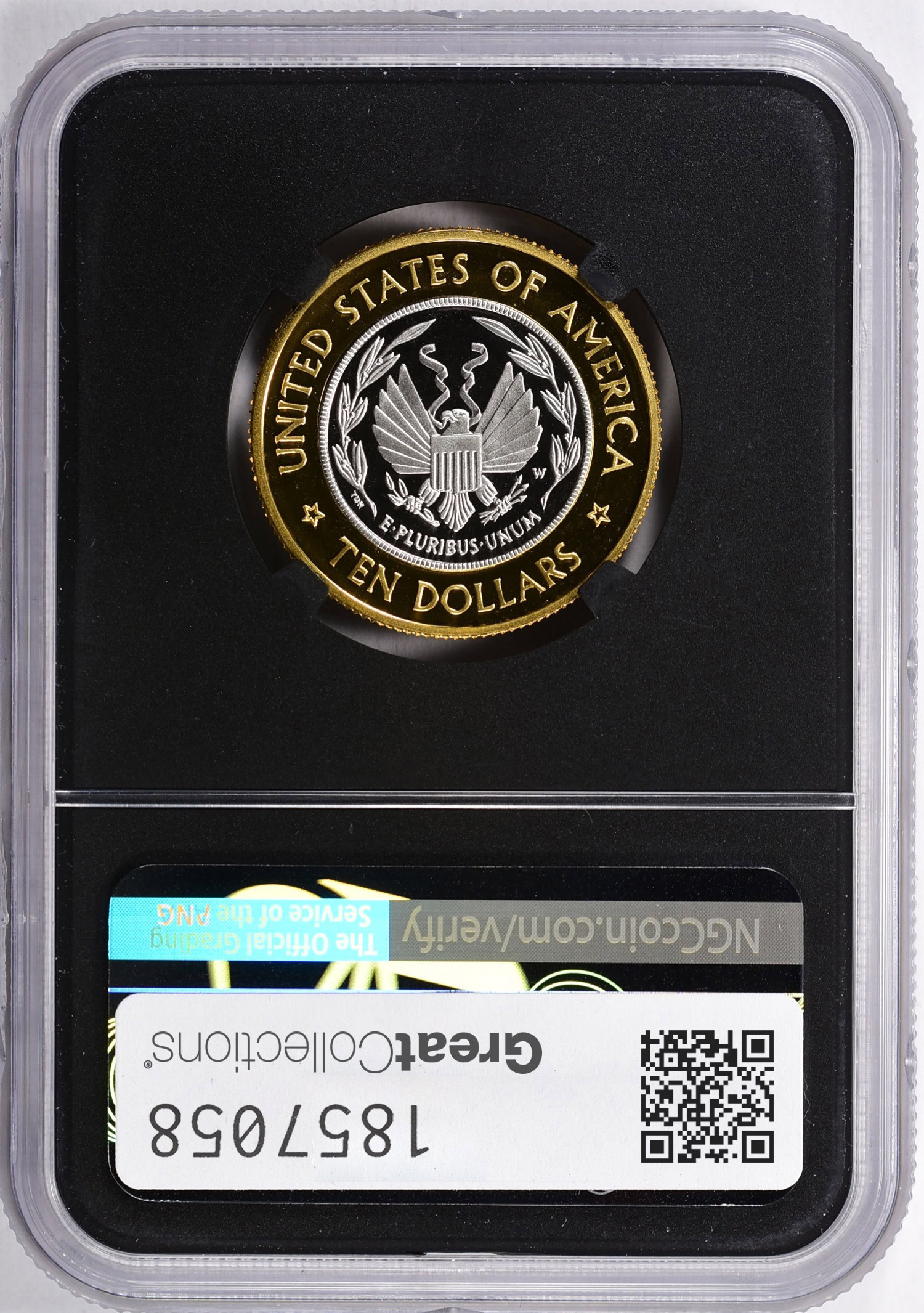 2000-W Library of Congress Bicentennial Bi-Metallic $10 NGC Proof-70 UC ...