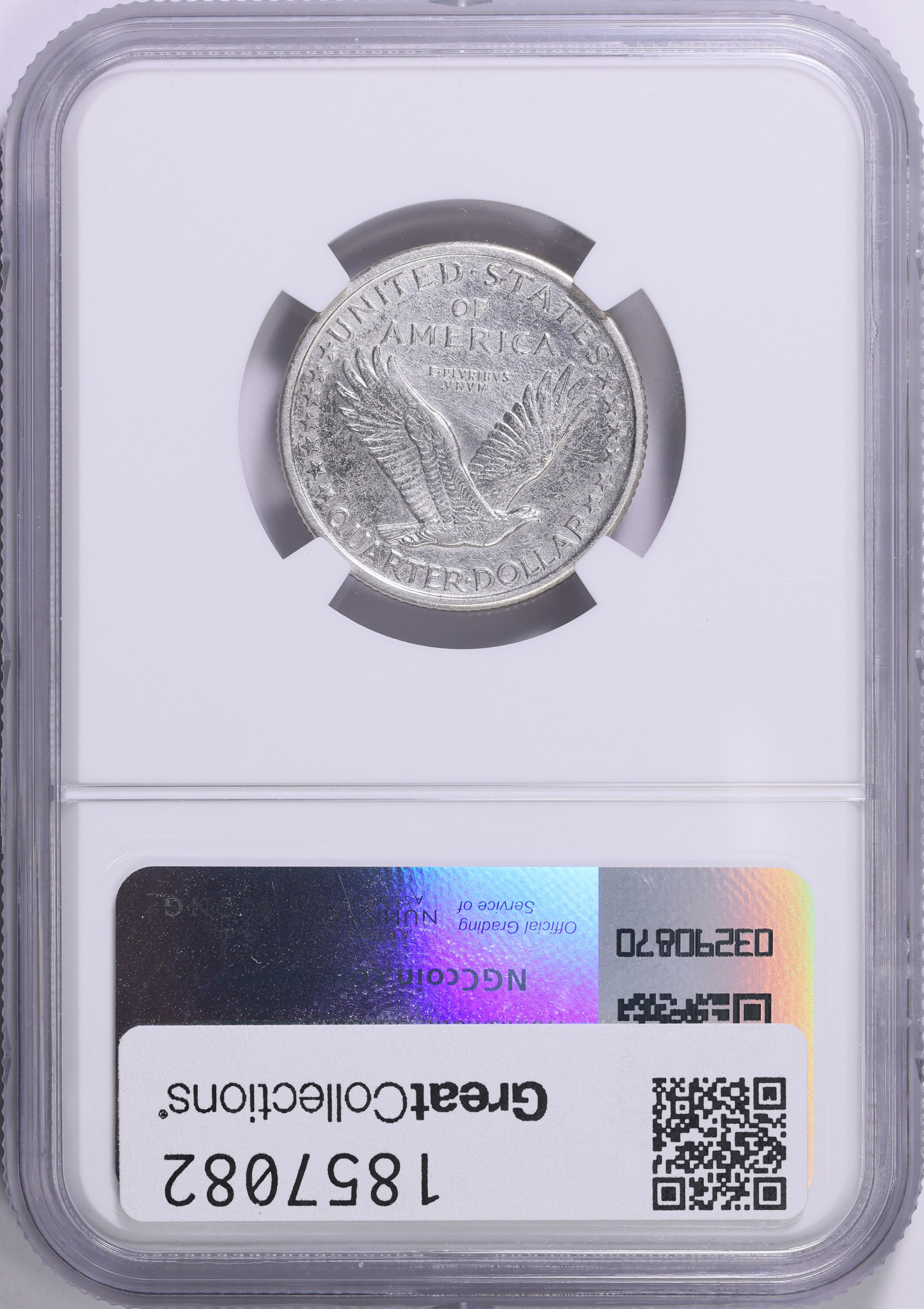 1917 Standing Liberty Quarter Type 1 NGC AU Details (Item 1857082) | GreatCollections Coin Auctions