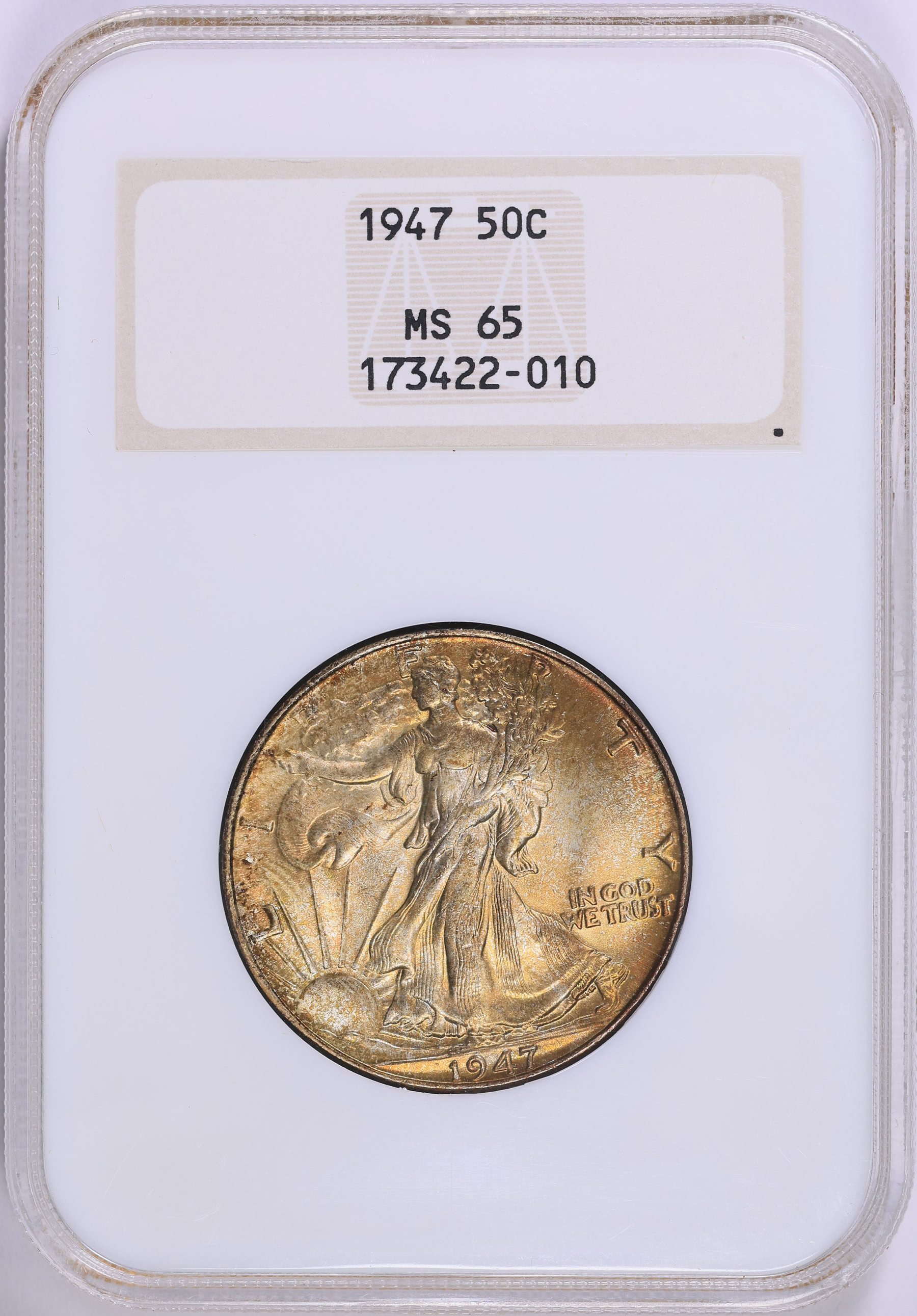 1947 Walking Liberty Half Dollar NGC MS-65 OH (Item 1857095) | GreatCollections Coin Auctions