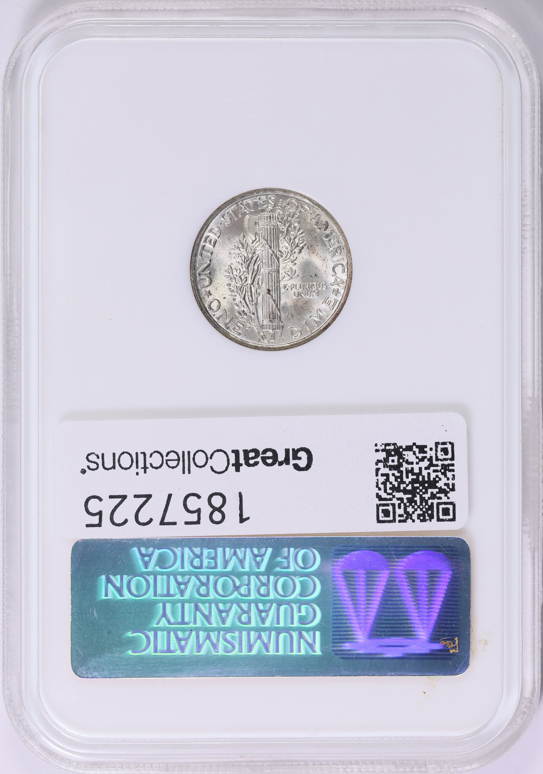 1944 Mercury Dime NGC MS-66 OH (Item 1857225) | GreatCollections Coin Auctions