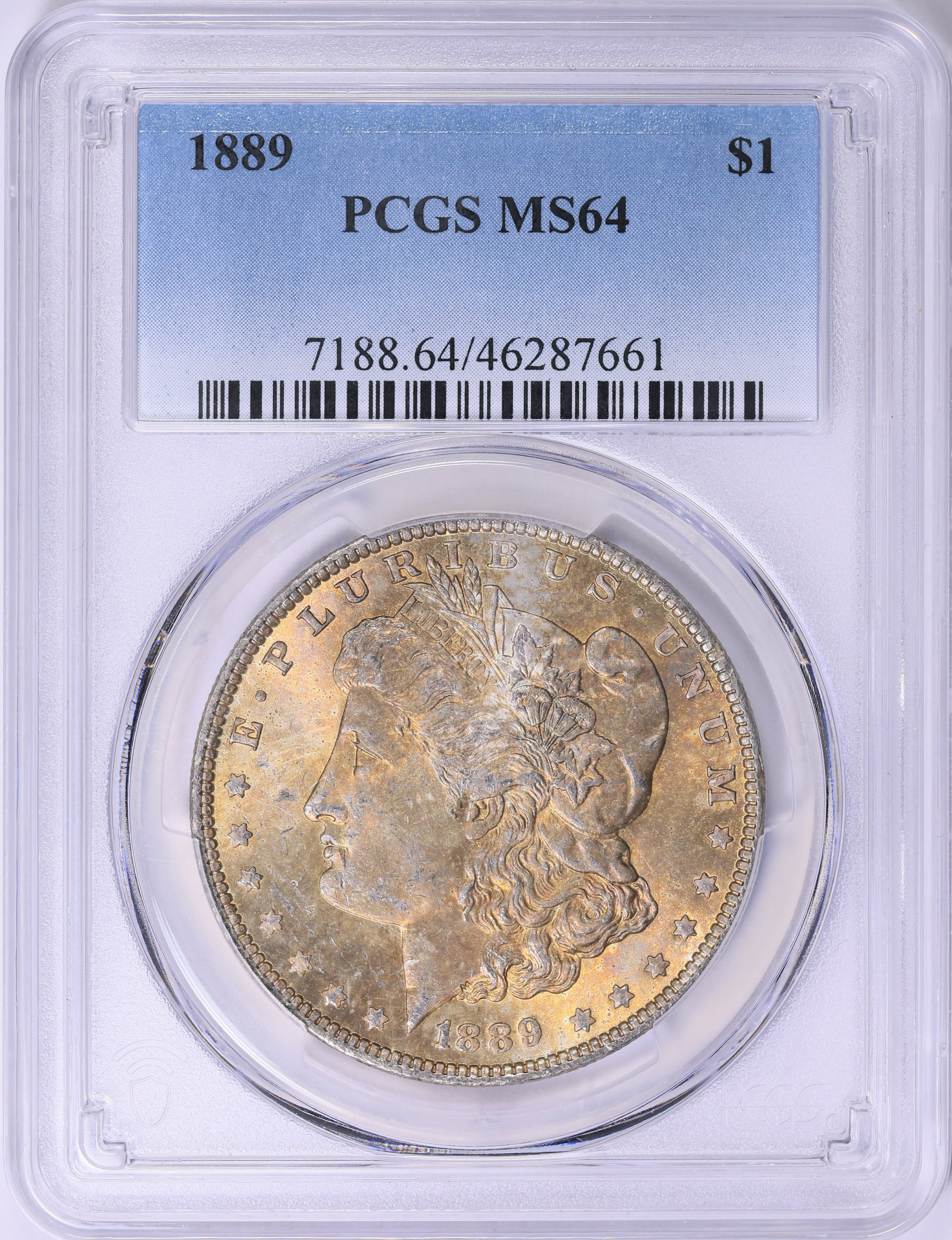 1889 Morgan Silver Dollar PCGS MS-64 (Item 1857302) | GreatCollections ...